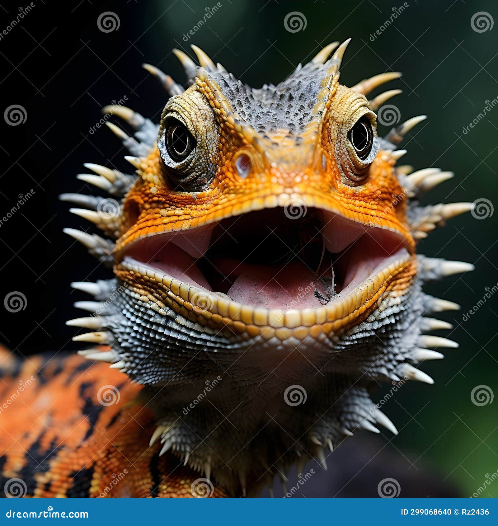 Happy Colored Lizard, Ai Generated. Stock Illustration - Illustration ...