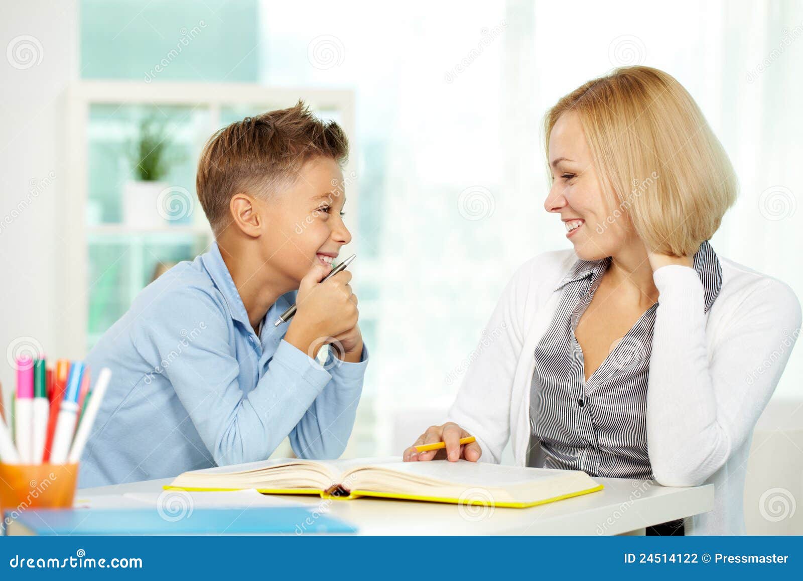 Happy communication stock photo. Image of handsome, elementary - 24514122