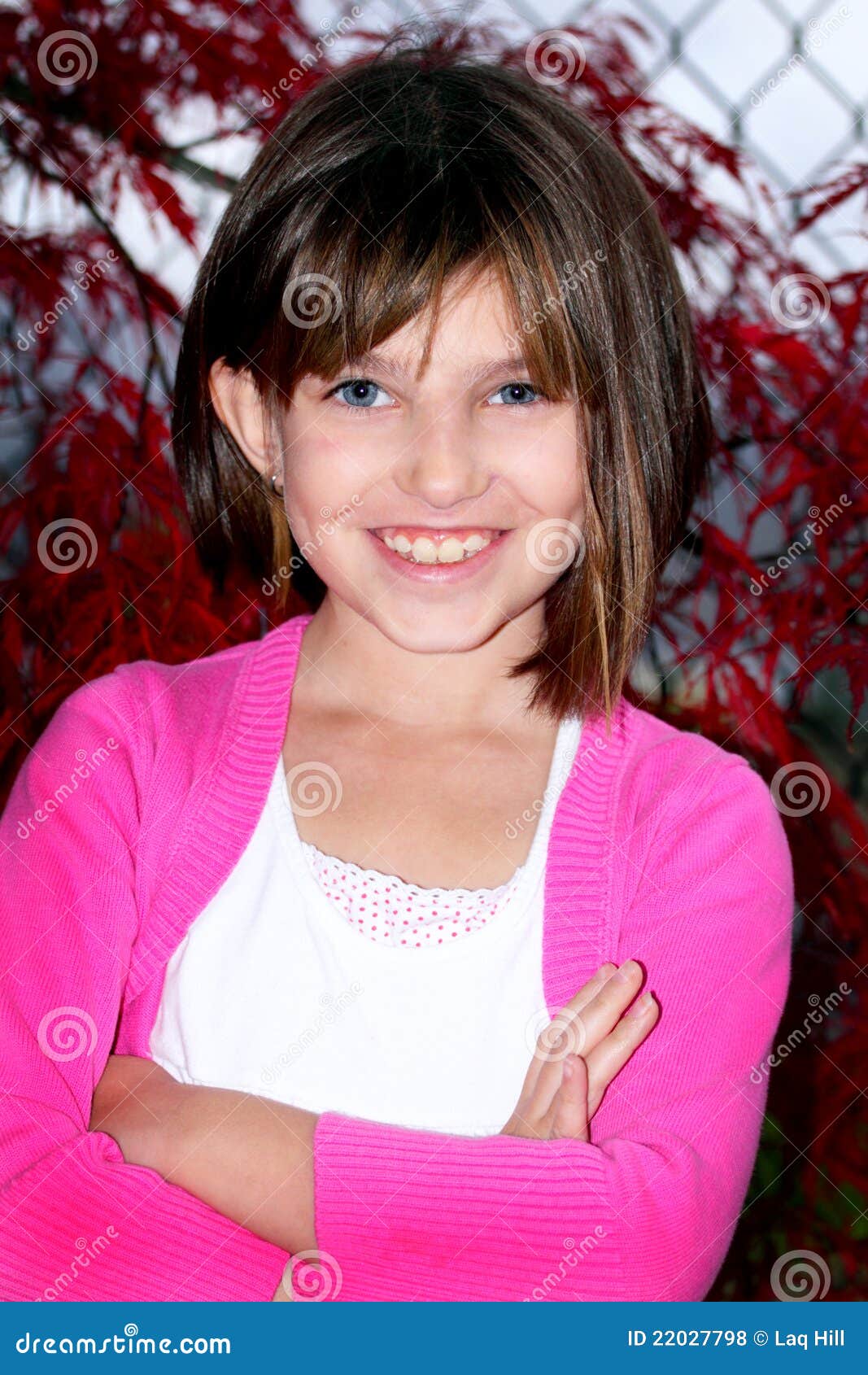 Happy Confident Child Keep Hands On Hips. Cheerful And Confident ...