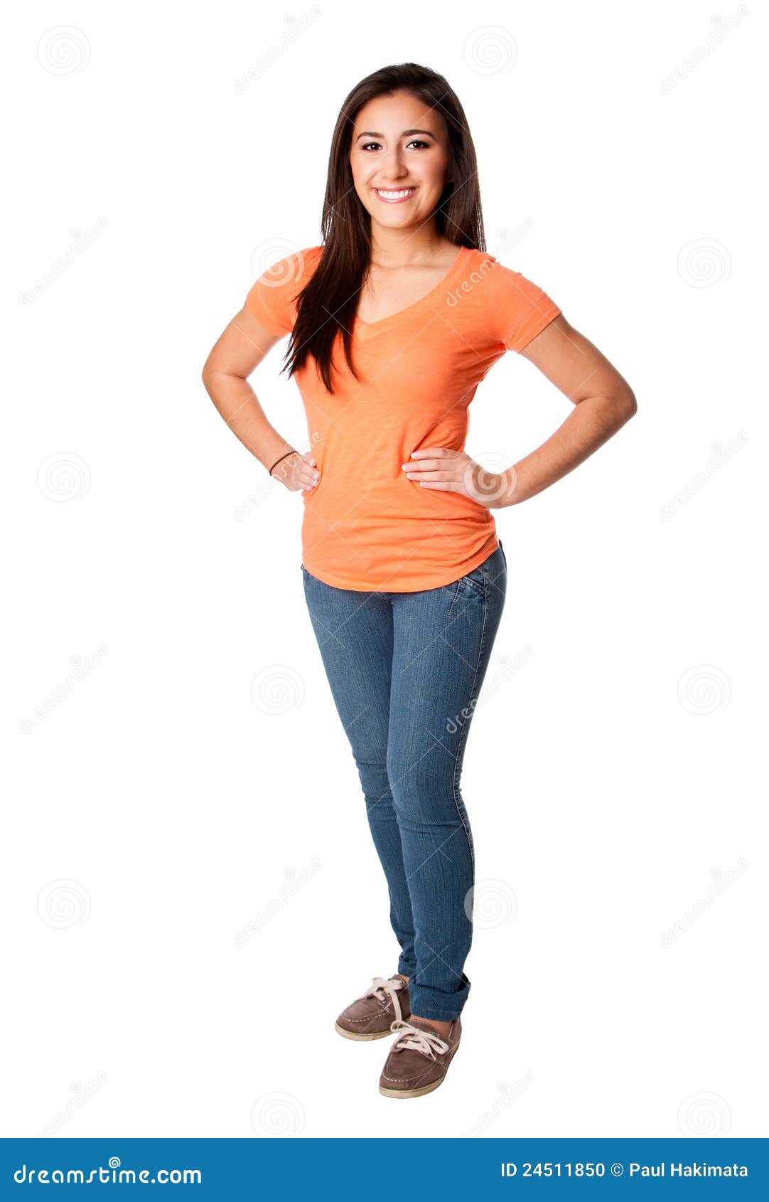 Happy confident teenager stock photo. Image of female - 24511850