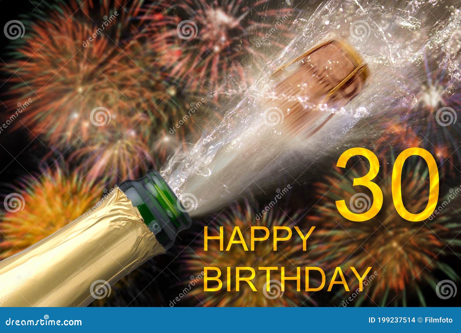 Congratulations To the 30th Birthday Stock Photo - Image of celebrate ...