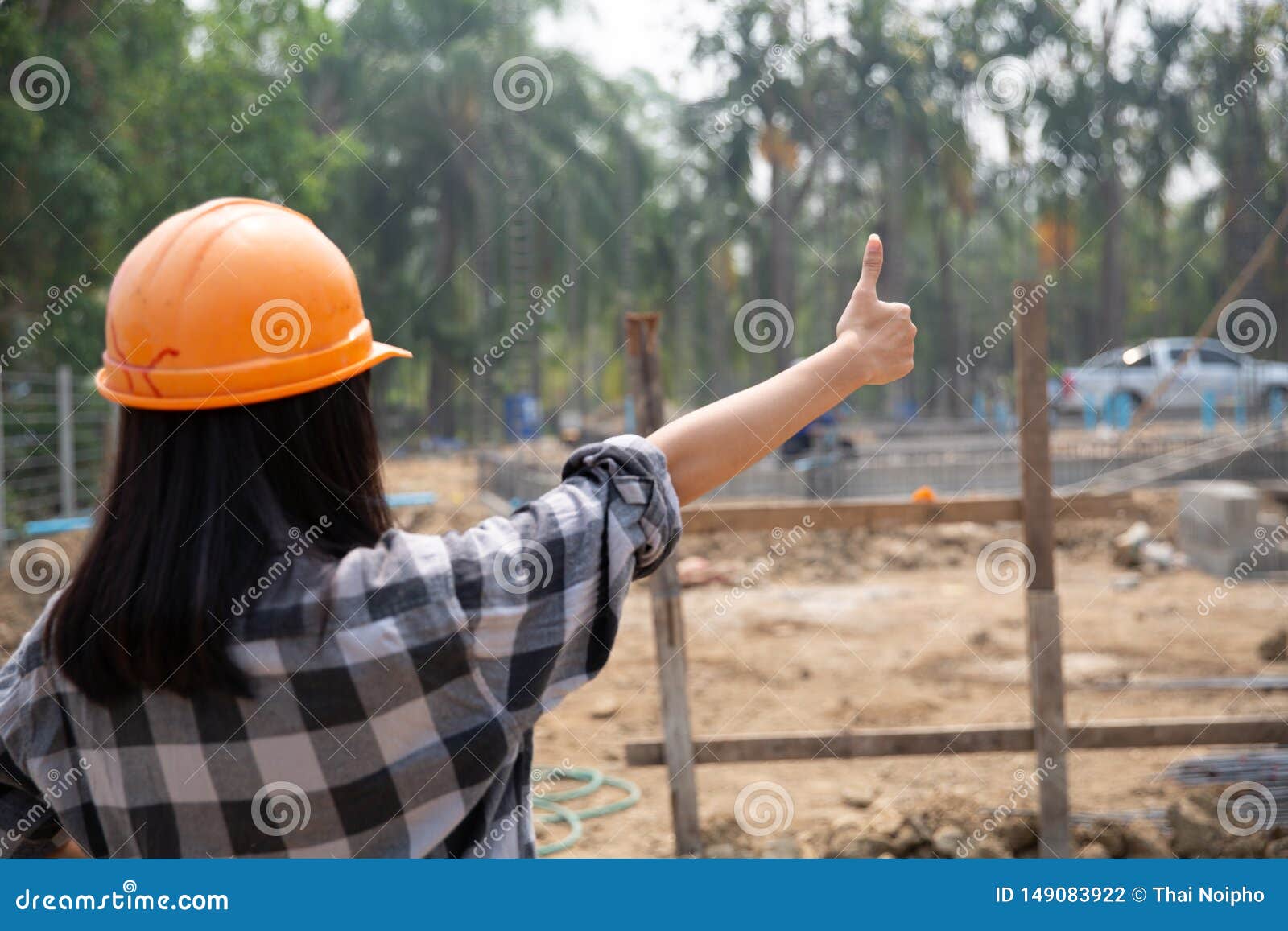 Happy Construction Worker and Work. Stock Photo - Image of engineer ...
