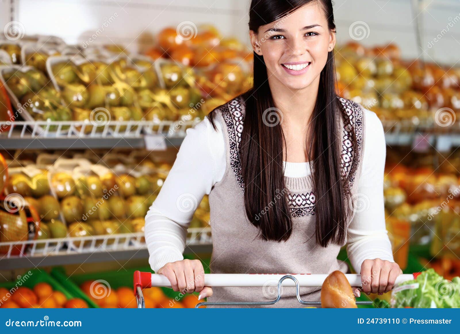 Happy consumer stock photo. Image of female, cheerful - 24739110