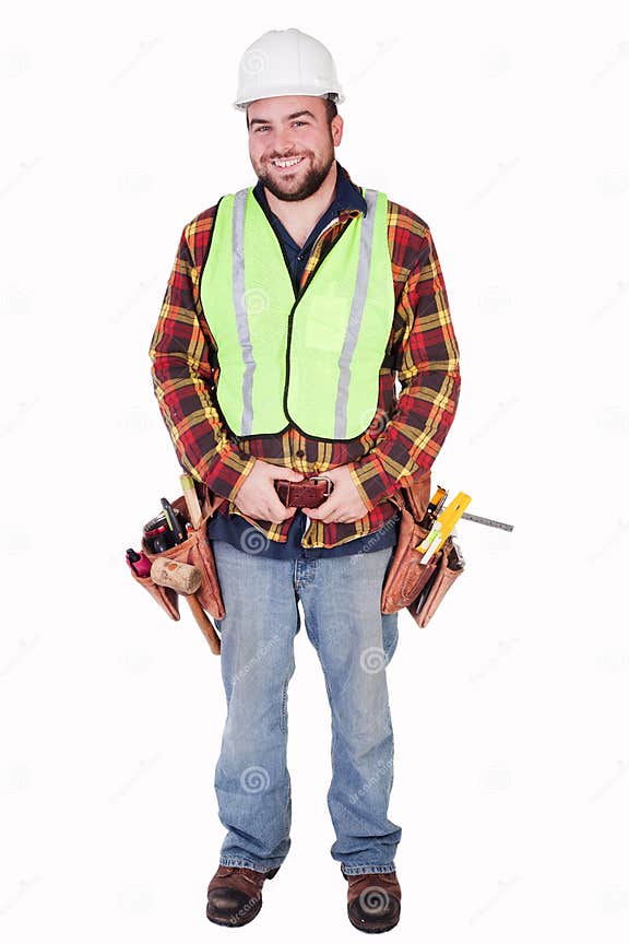 Happy Contractor stock photo. Image of business, look - 13003238