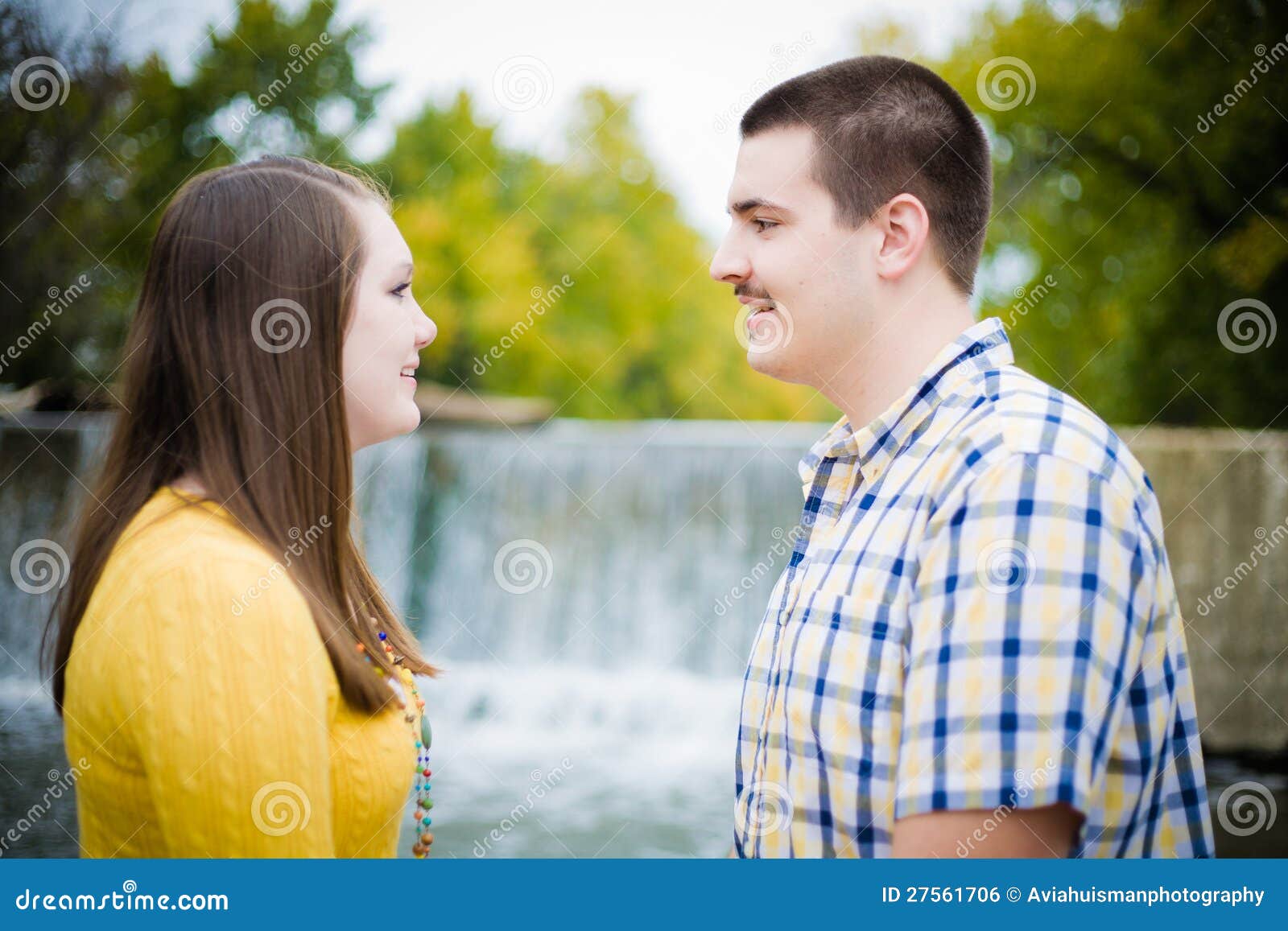 Happy Conversation stock photo. Image of beauty, fall - 27561706