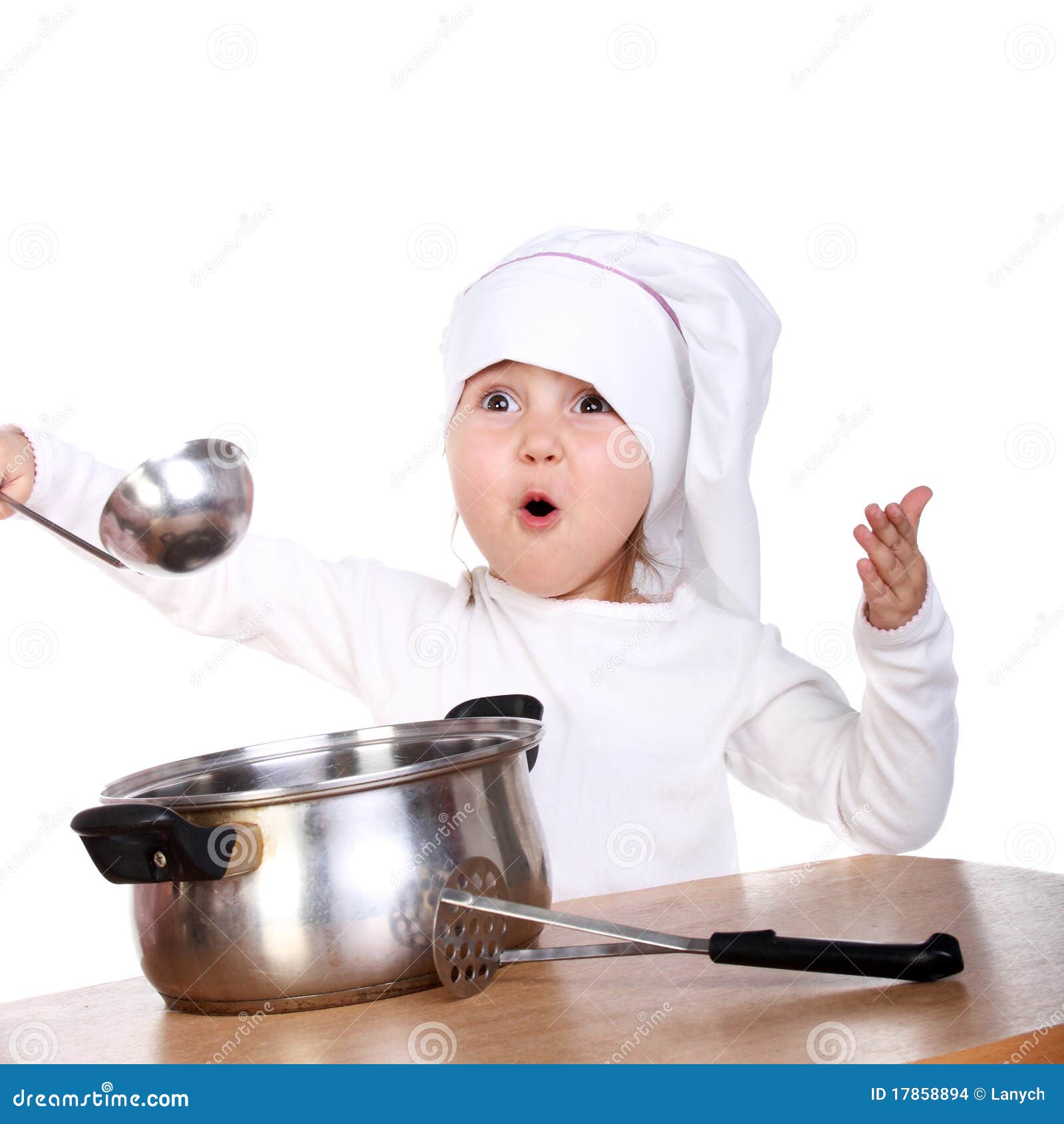 Happy cook stock photo. Image of baby, food, color, funny - 17858894