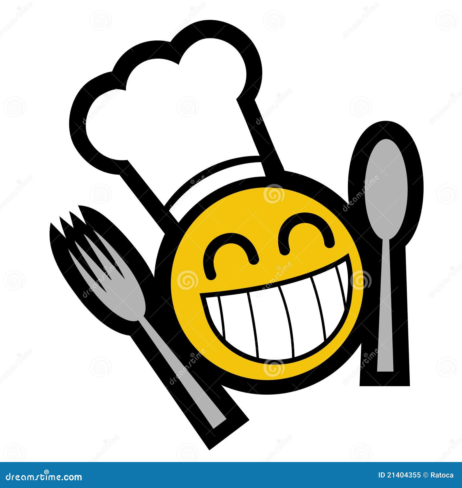 Happy cook stock vector. Illustration of drawing, cooks - 21404355