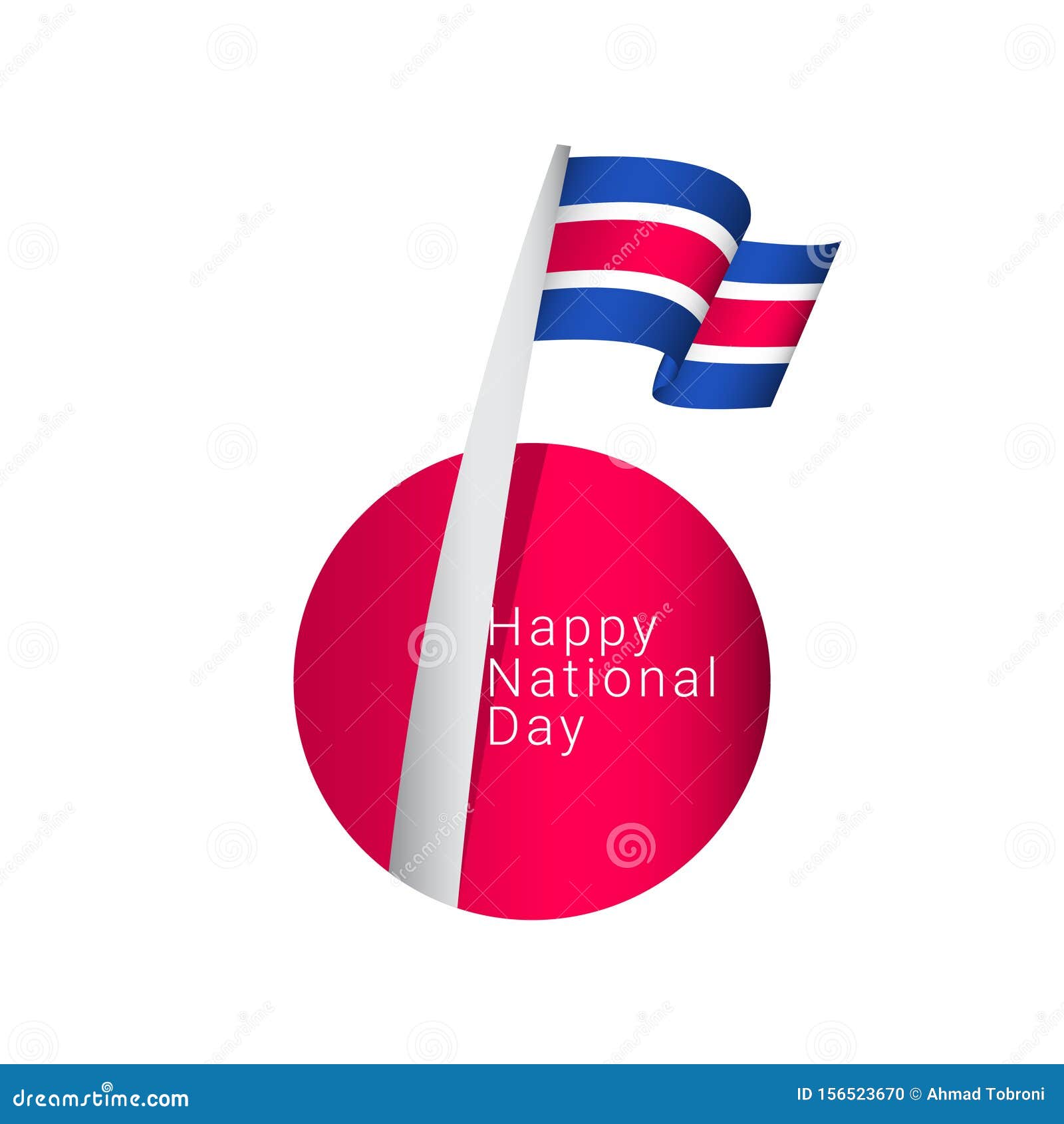 Happy Costa Rica Independence Day Vector Template Design Illustration ...