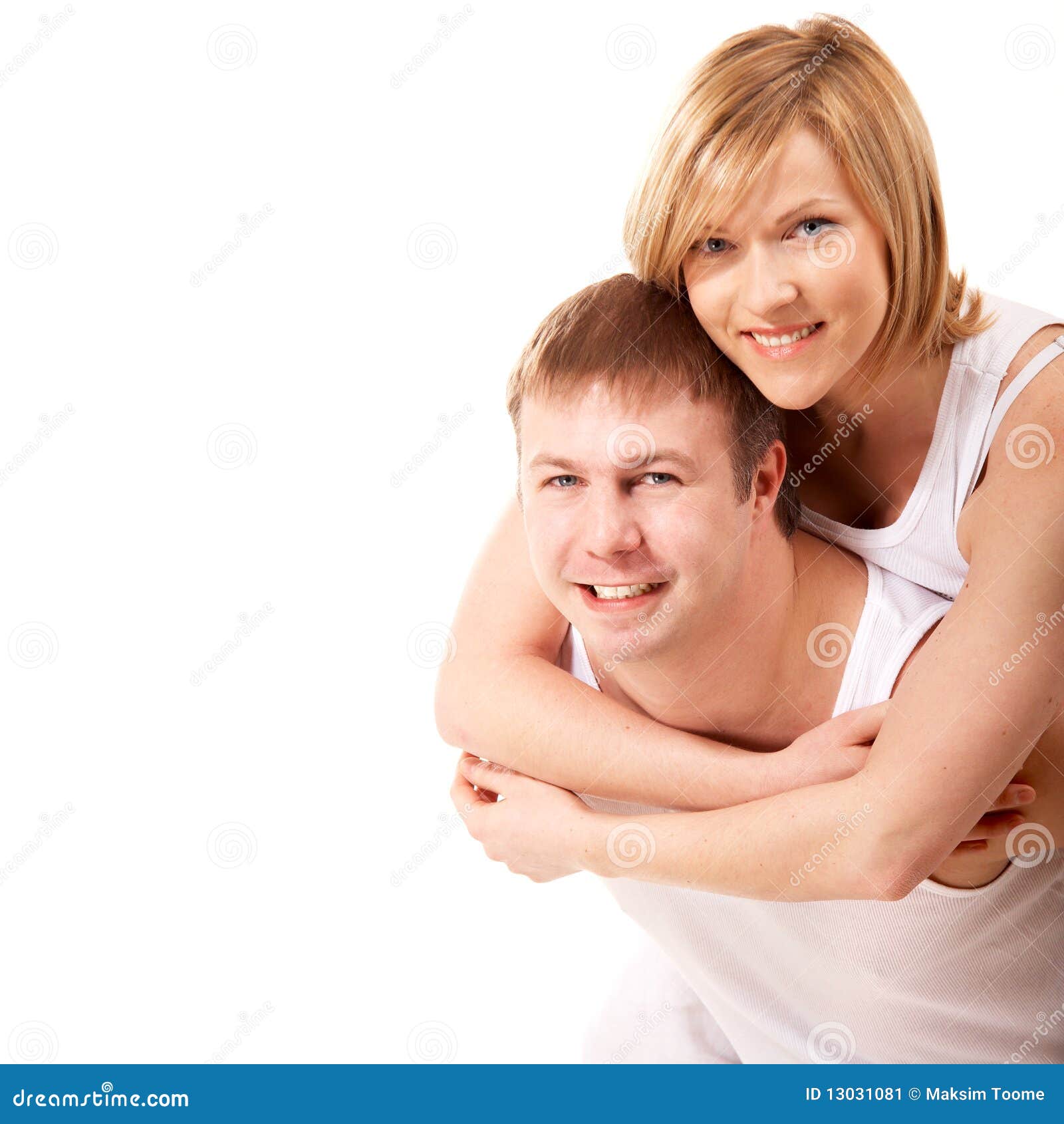 Happy couple stock image. Image of friends, isolated - 13031081
