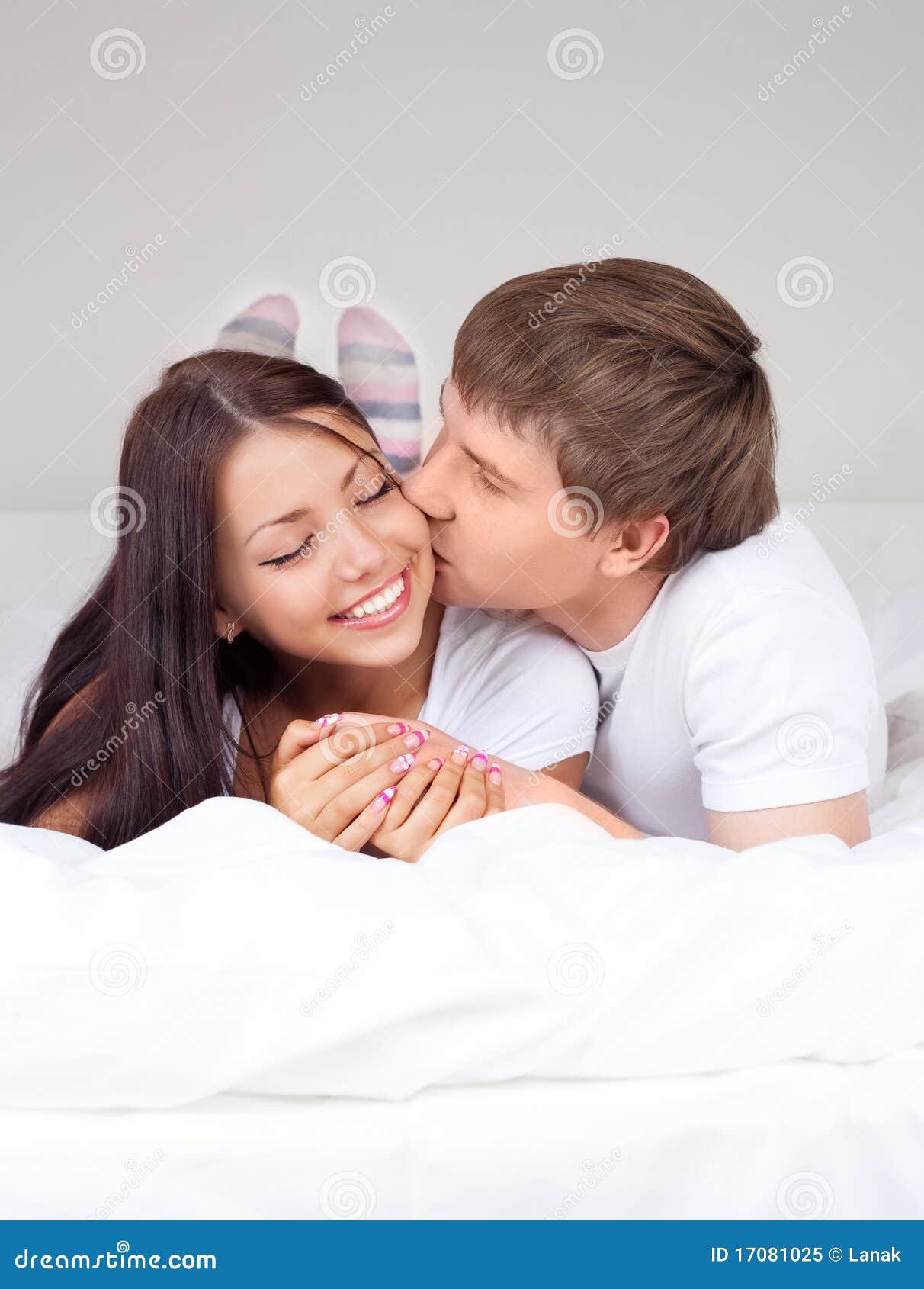 Happy couple stock image. Image of people, kiss, caucasian - 17081025