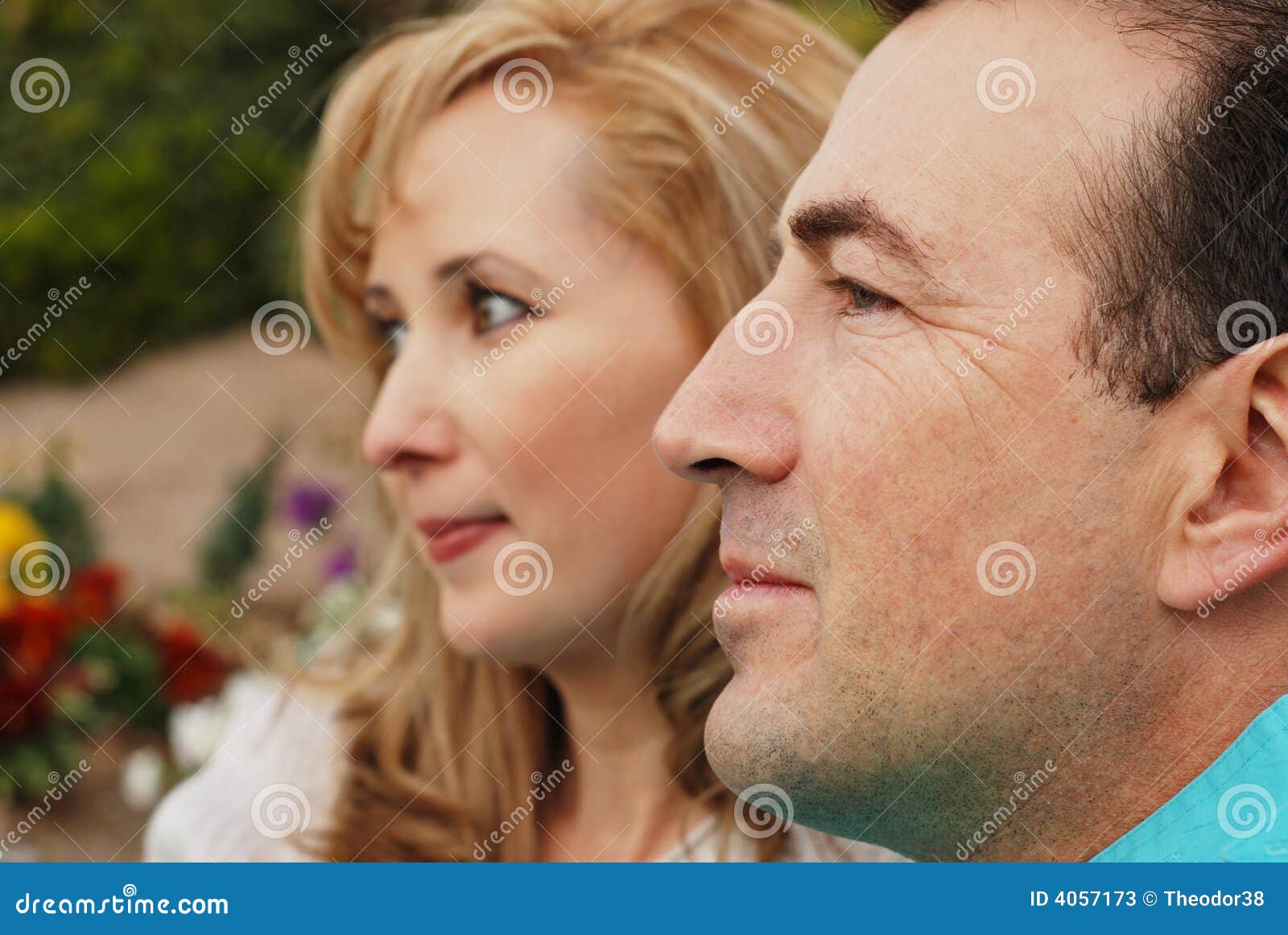 Happy couple stock image. Image of outside, marriage, smile - 4057173