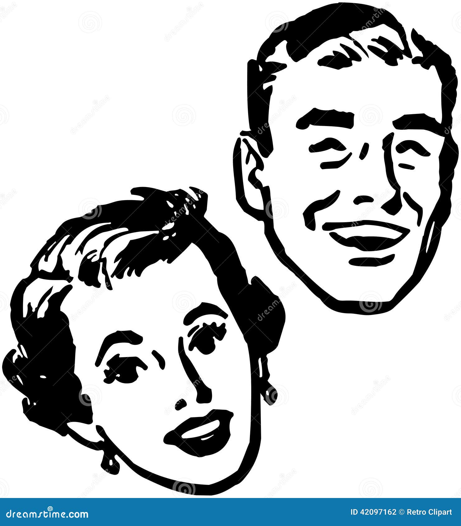 Happy Couple stock vector. Illustration of pretty, girls - 42097162