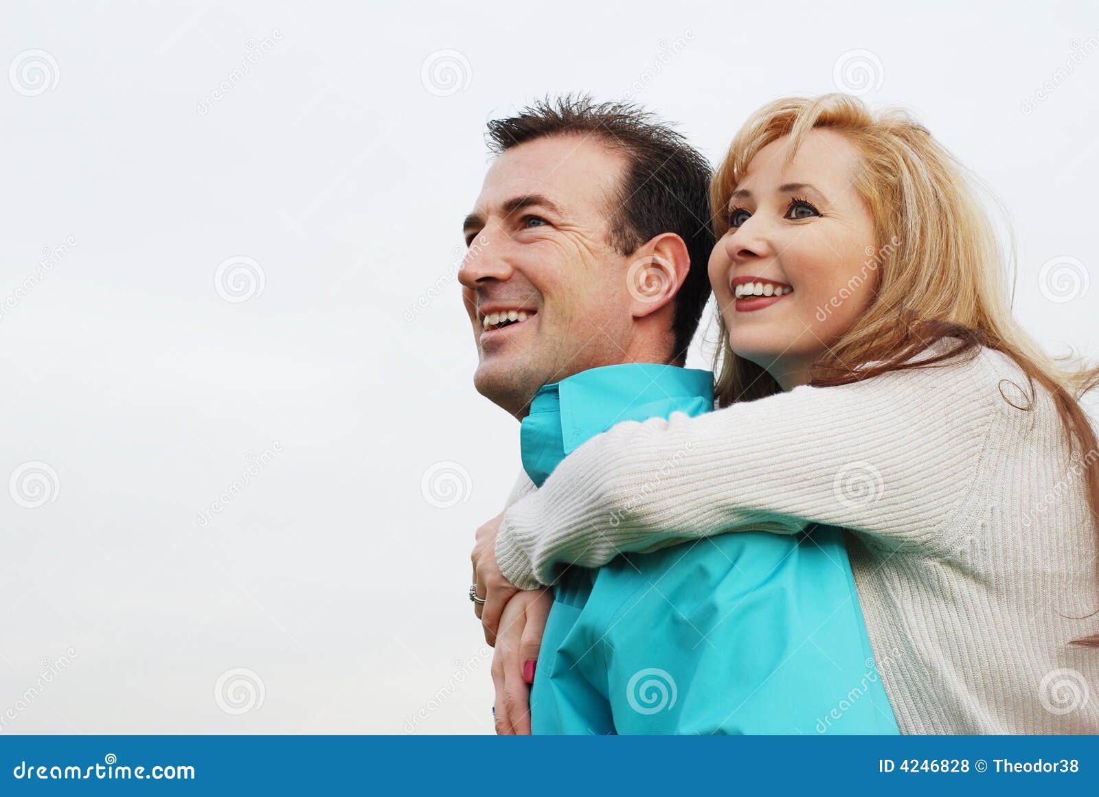 Happy couple stock photo. Image of smile, male, outdoors - 4246828