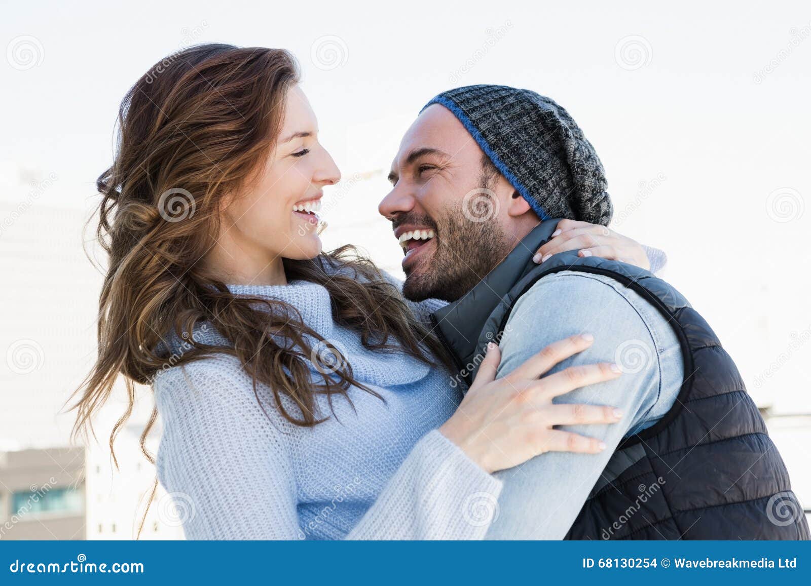 Happy Couple Cuddling Each Other Stock Photography | CartoonDealer.com ...