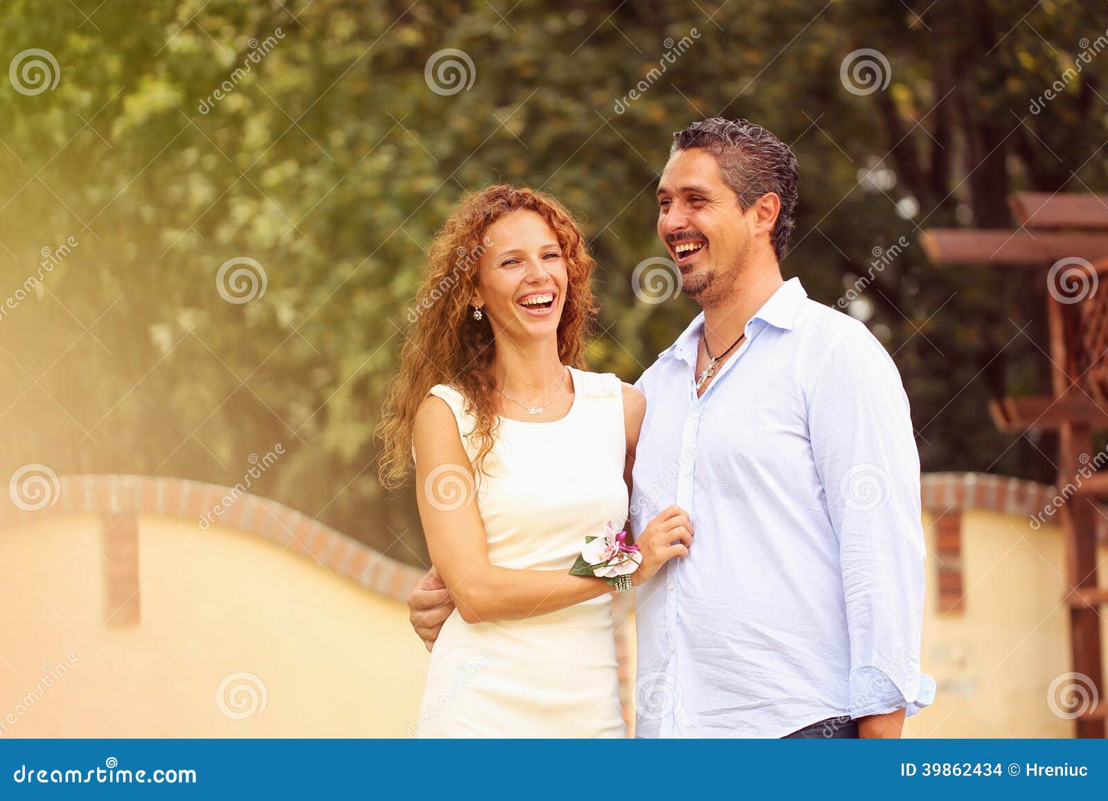 Happy couple feeling great stock photo. Image of affection - 39862434