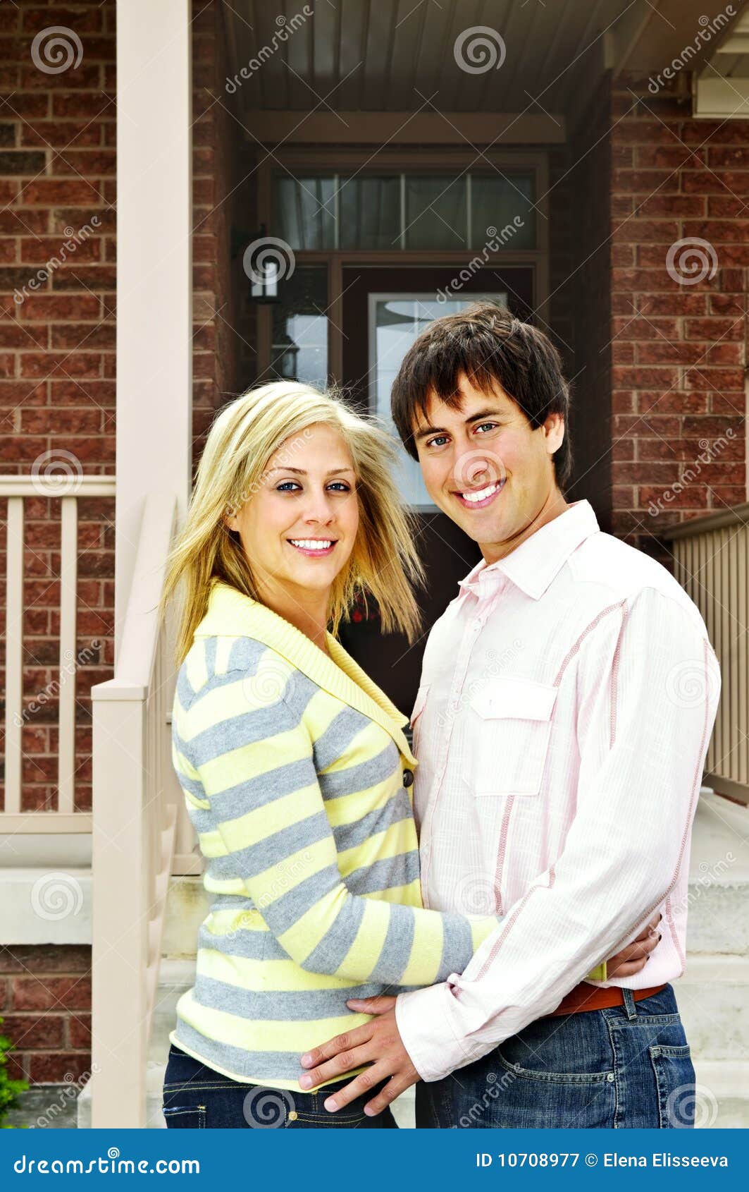 Happy couple at home stock image. Image of happiness - 10708977