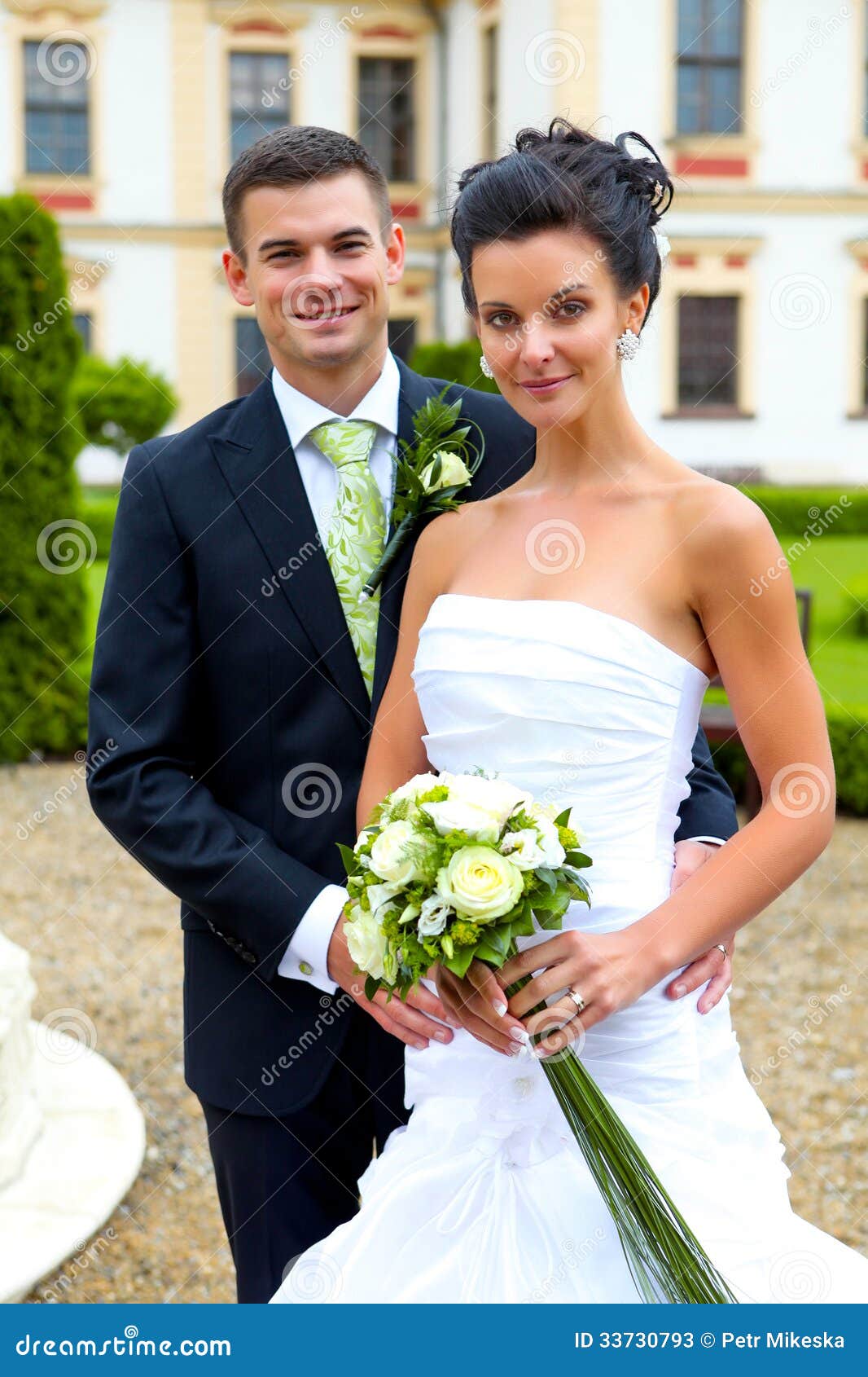 Married Wedding Couple With Matching Finger Puppets. Unique Celebration ...