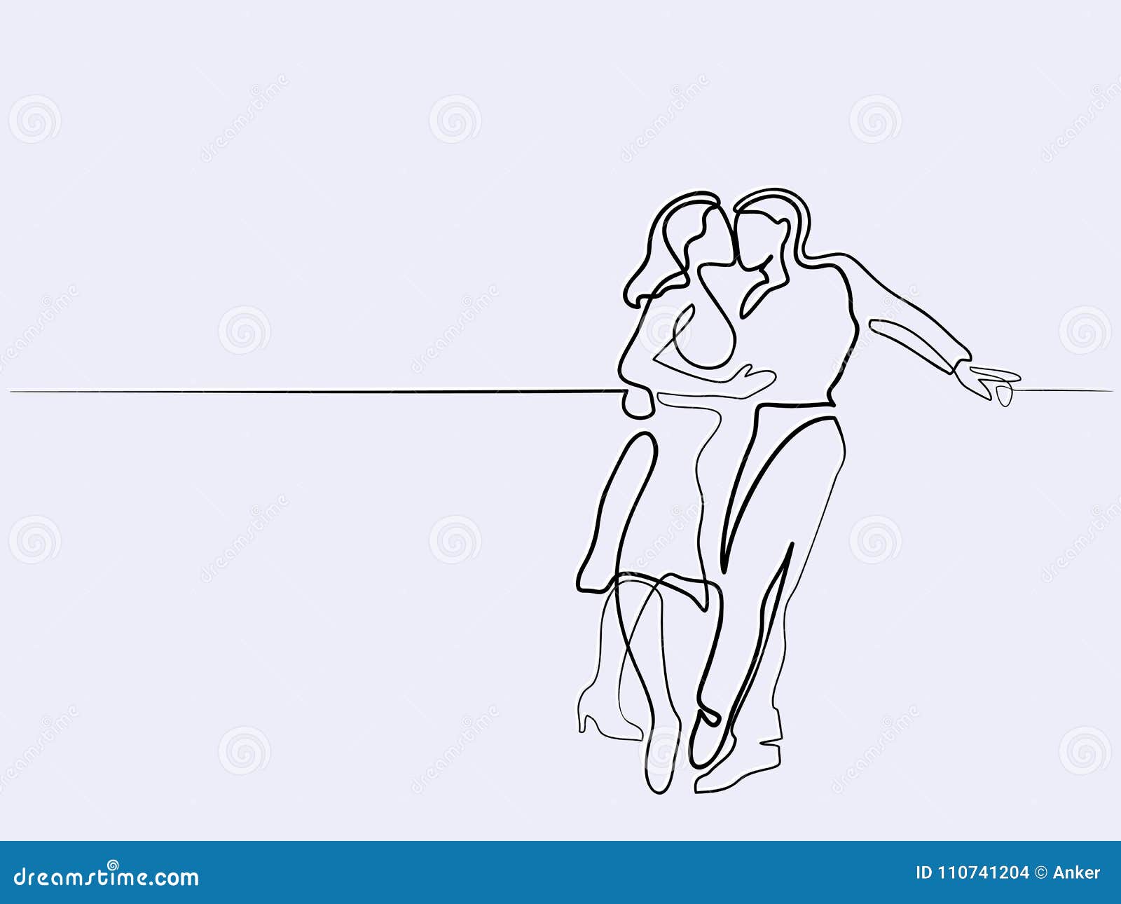 Continuous Different Wide Line Drawing. Elephant Walking Symbol. Logo ...