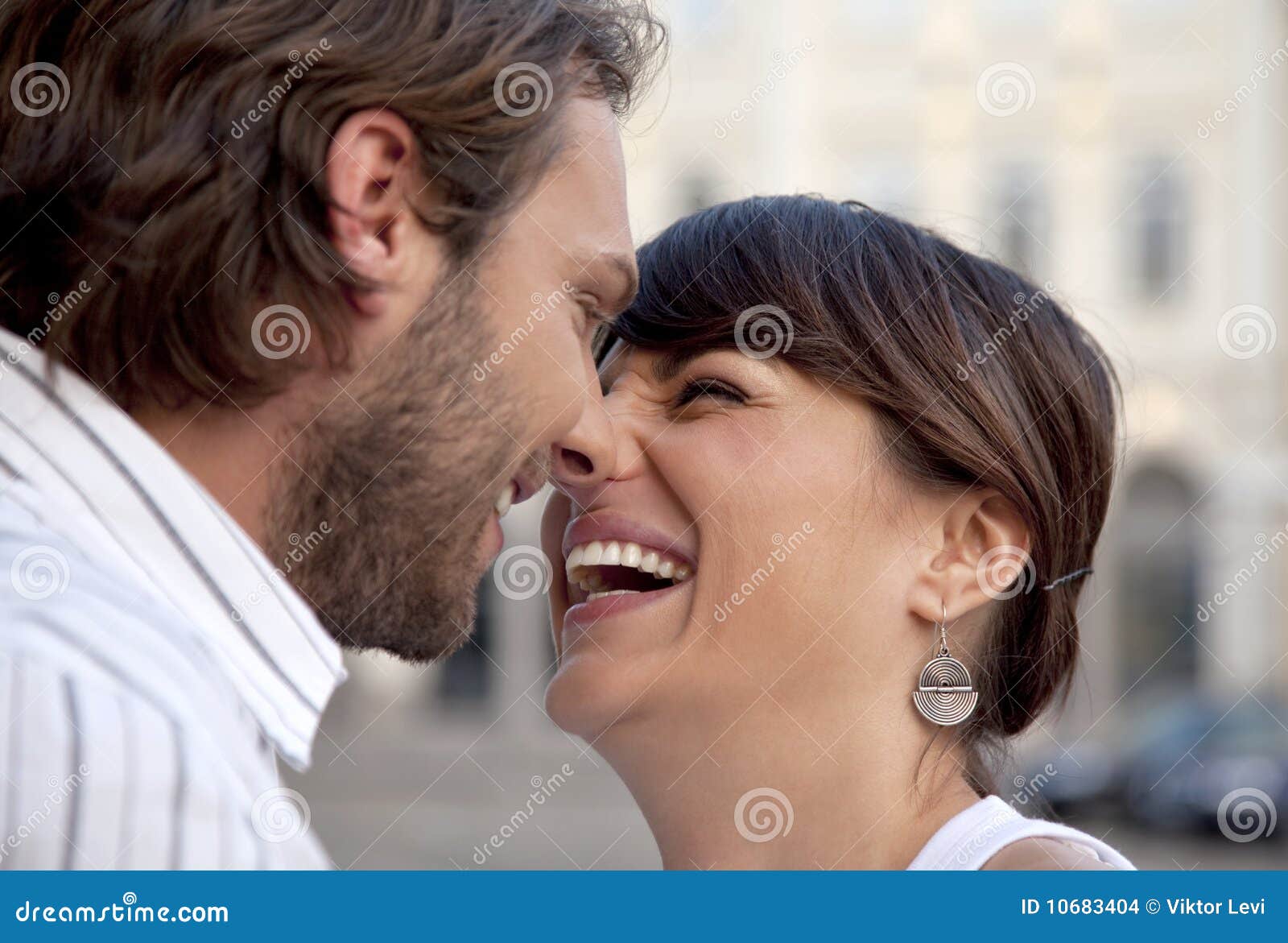 Happy couple laughing stock photo. Image of smile, casual - 10683404