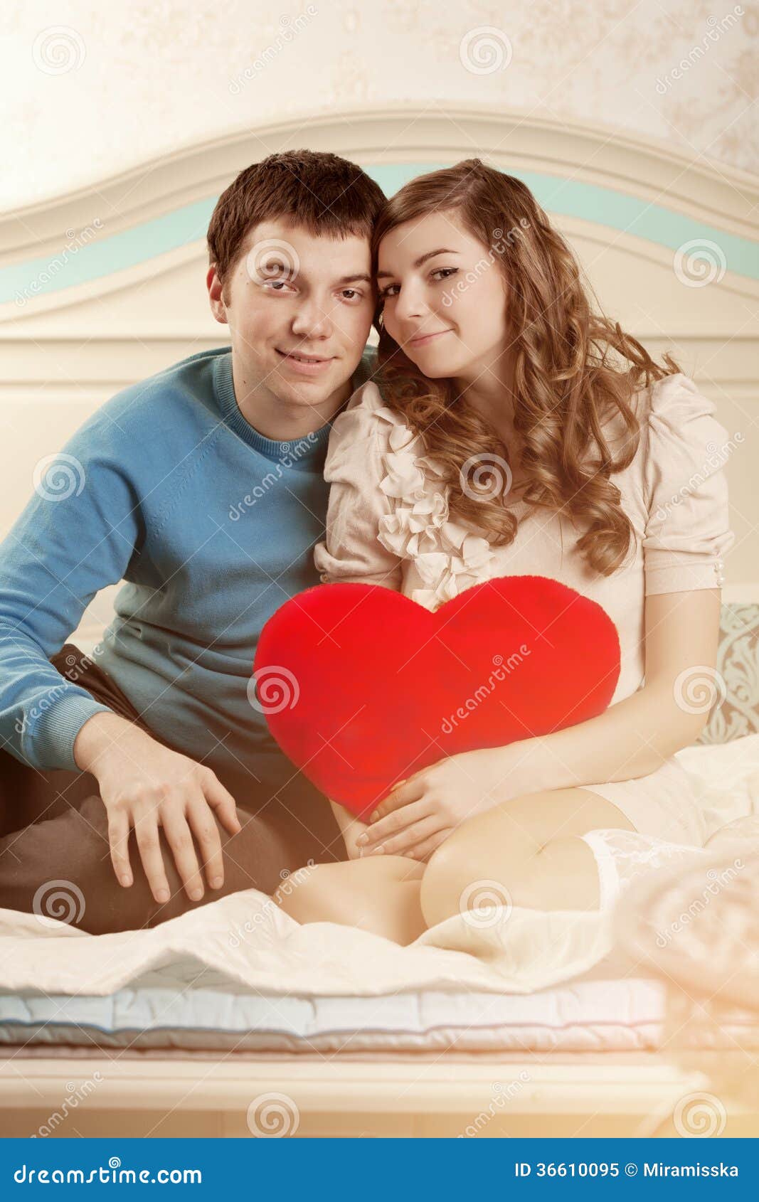 Happy Couple in Love at Home Stock Image - Image of girl, kissing: 36610095