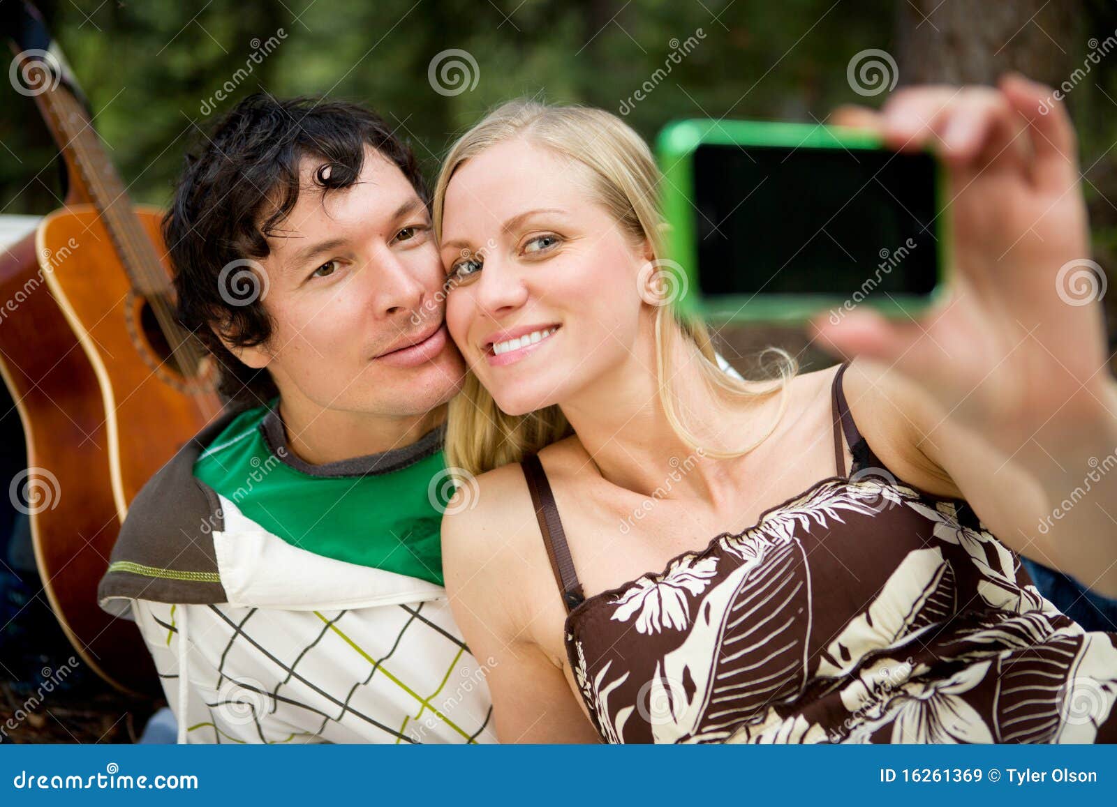 Happy Couple Self Portrait stock image. Image of people - 16261369