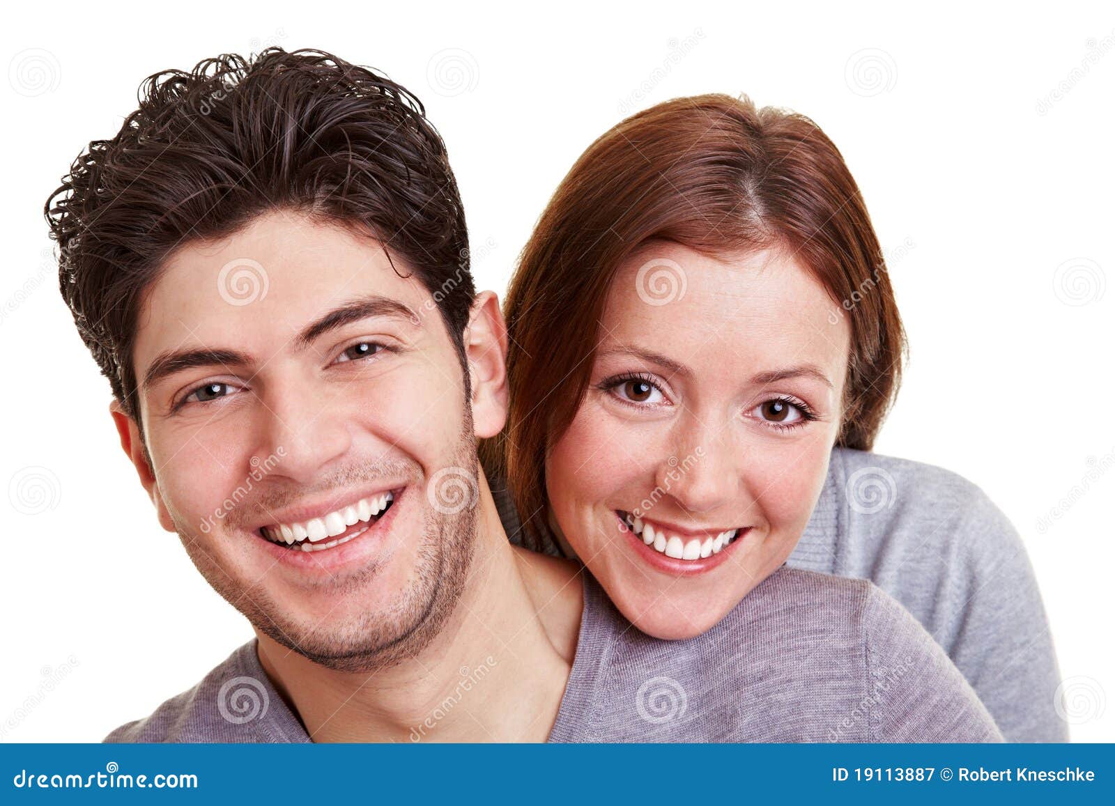 Happy couple smiling stock image. Image of face, satisfaction - 19113887