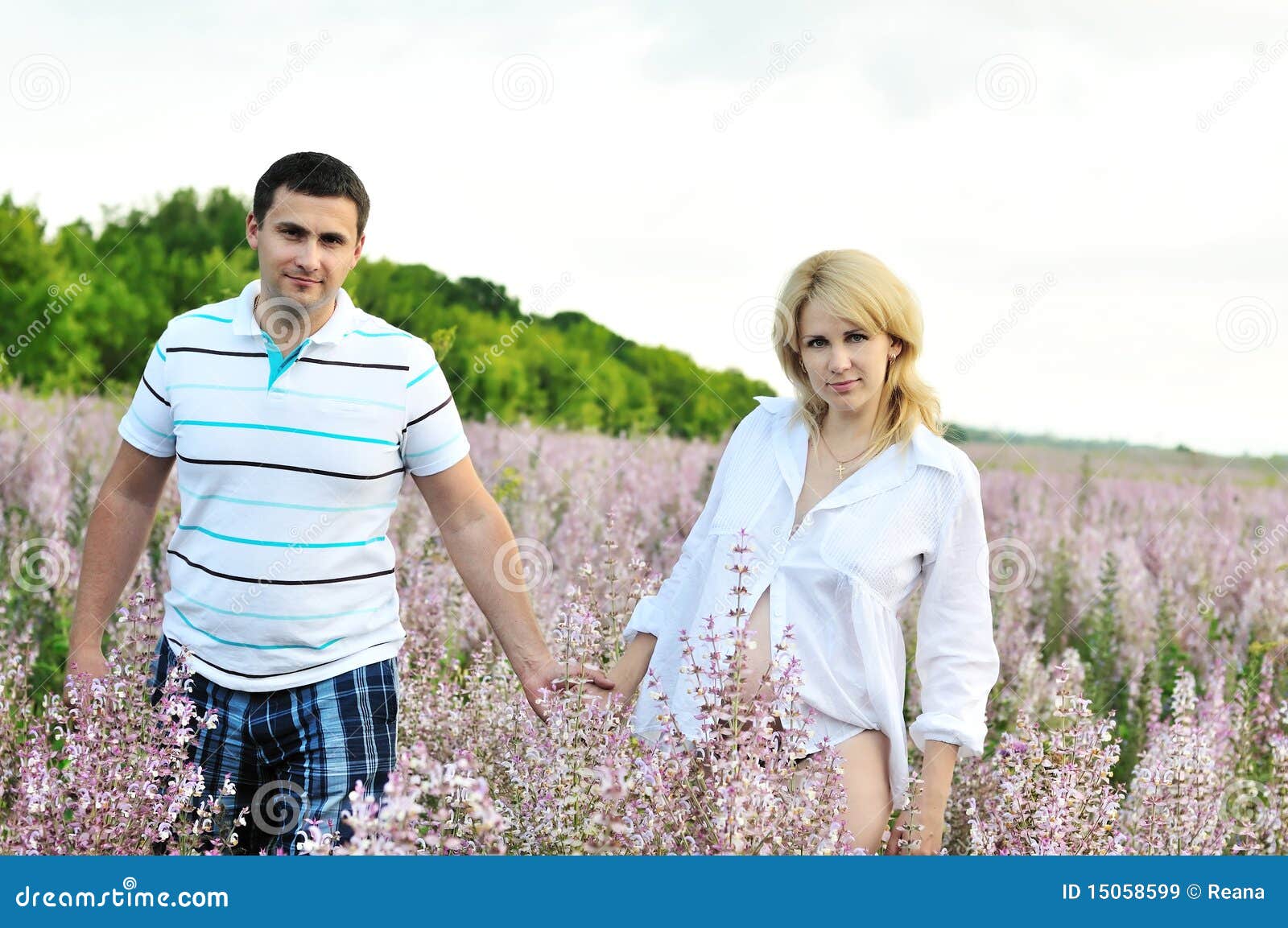 Happy Couple Waiting for Baby Stock Image - Image of motherhood ...