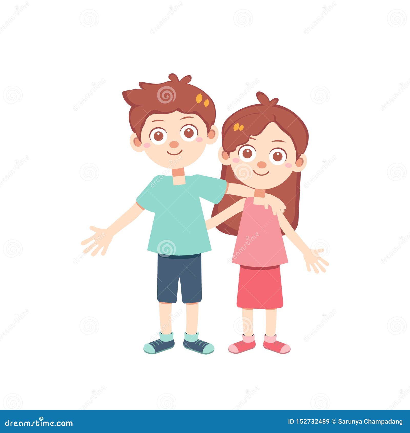 Happy Couples Flat Vector Illustrations Set Men And Women In Love