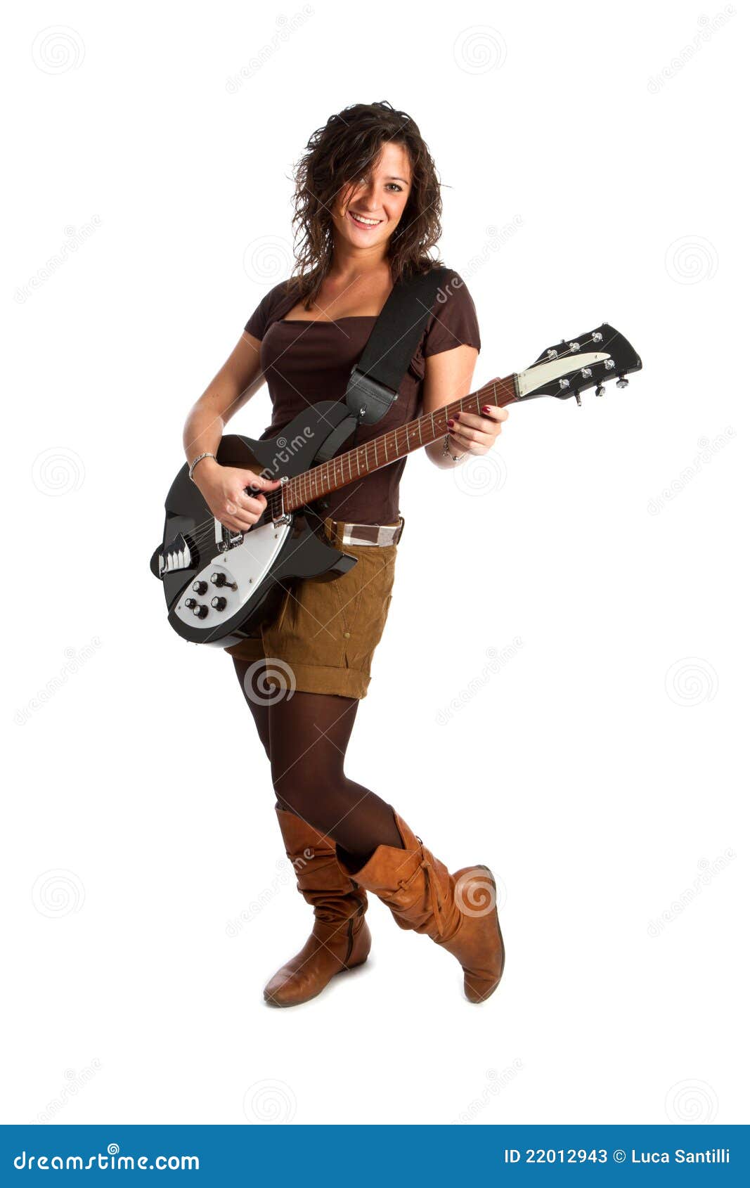 Happy Cowgirl stock image. Image of country, midriff - 22012943