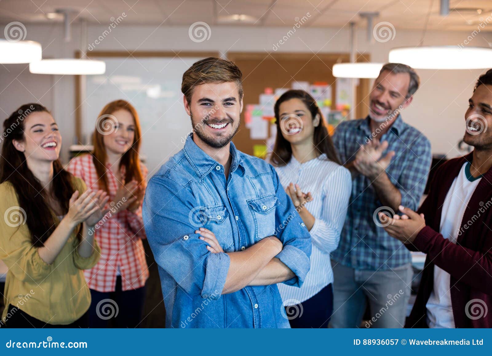 Happy Creative Business Team Celebrating Success Stock Image - Image of ...