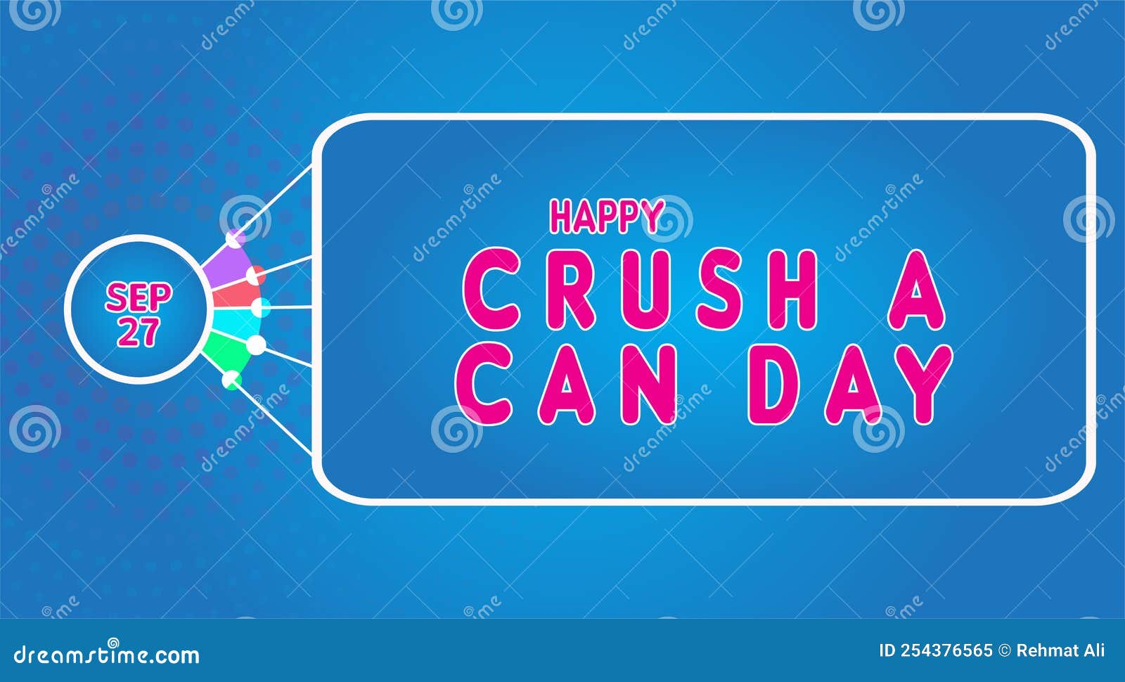 Happy Crush a Can Day, September 27. Calendar of September Text Effect ...