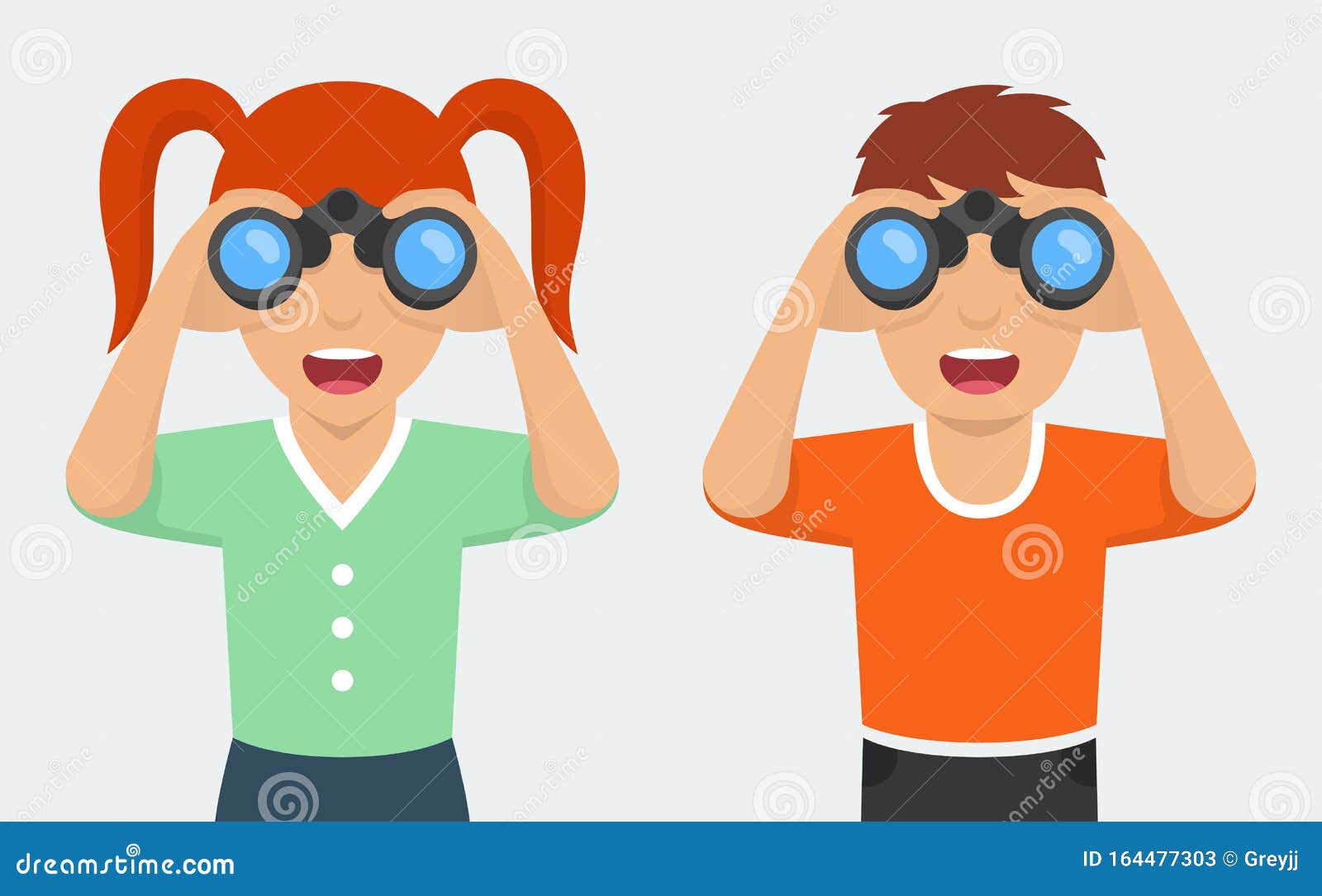 Set Of Happy Curious Looking People Peeping From Behind The Wall Or ...