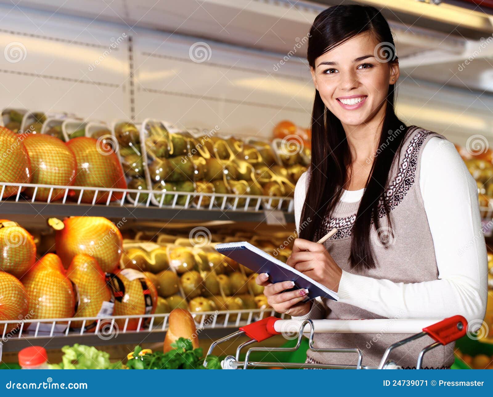 Happy customer stock image. Image of holds, center, market - 24739071