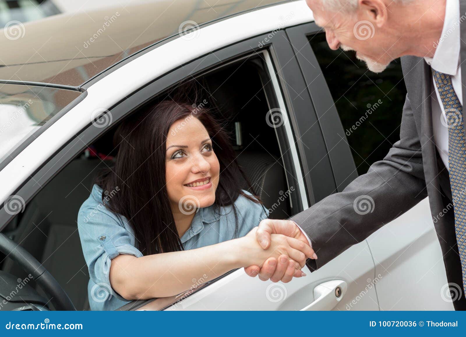 Customer and Car Salesman Shaking Hands Stock Photo - Image of young ... Customer and Car Salesman Shaking Hands Stock Photo - Image of young ...