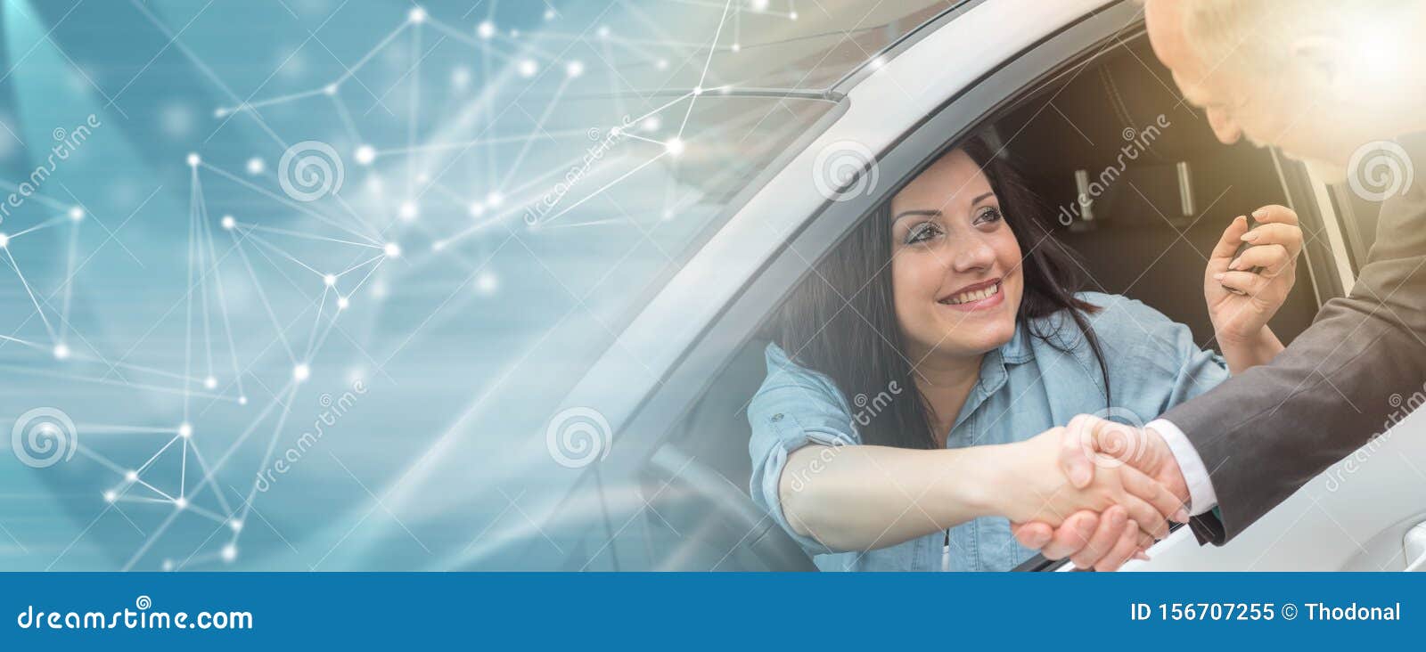 Customer and Car Salesman Shaking Hands, Light Effect; Multiple ... Customer and Car Salesman Shaking Hands, Light Effect; Multiple ...