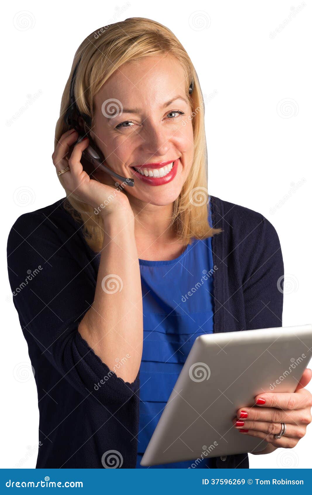 Happy Customer Service Lady Stock Image - Image of calling, smile: 37596269