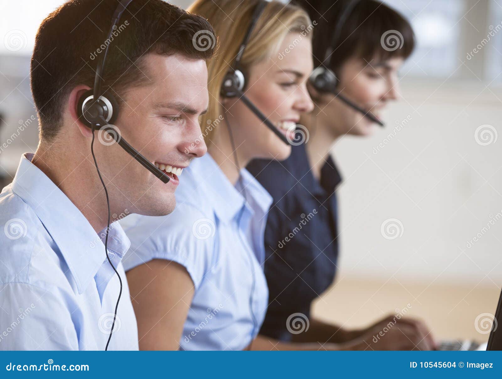Happy Customer Service Reps Stock Photo - Image of happy, collaboration ...