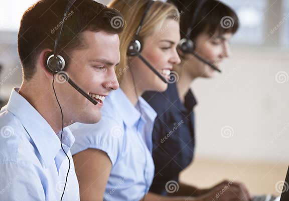 Happy Customer Service Reps Stock Photo - Image of happy, collaboration ...