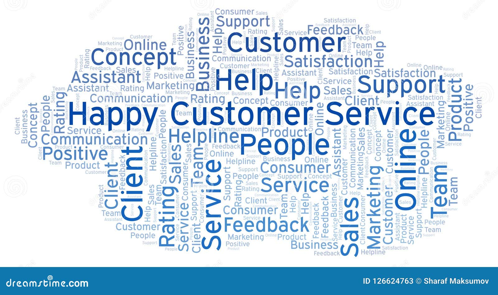 Happy Customer Service Word Cloud. Stock Illustration - Illustration of ...