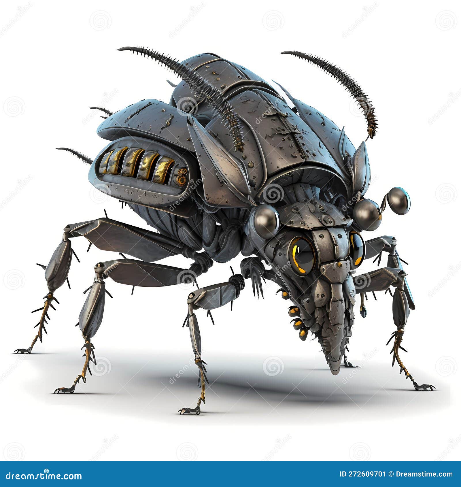 Happy Cute Adorable Insect Generative AI Stock Illustration ...