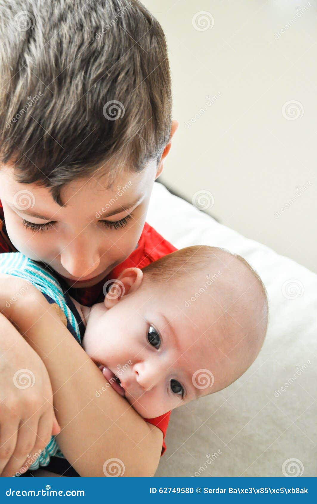 Happy and cute brothers stock photo. Image of generation - 62749580