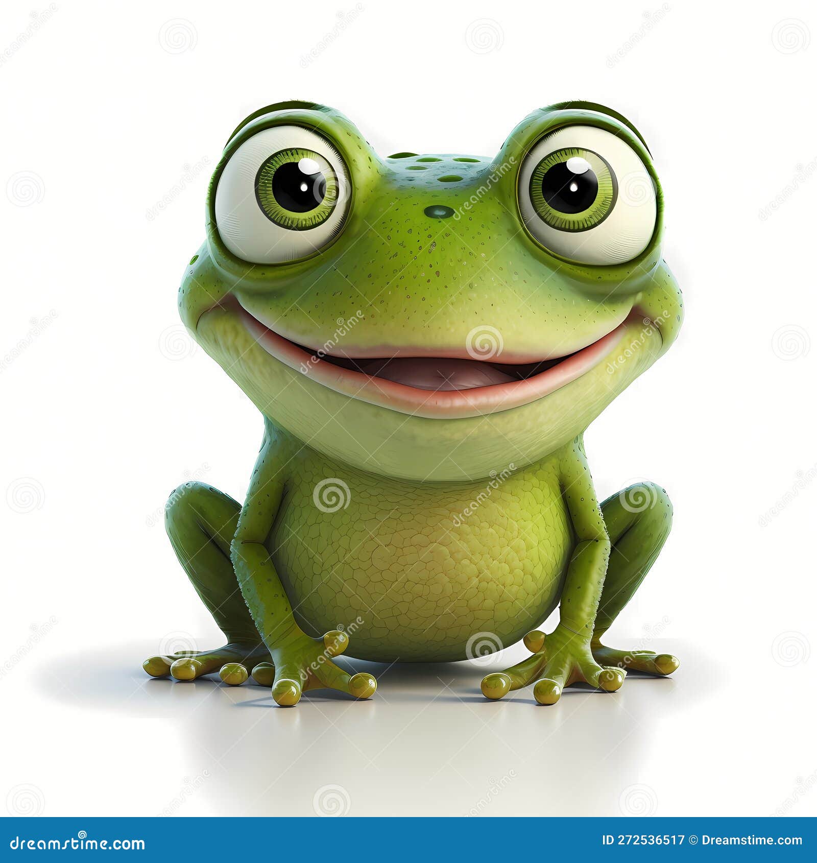 Happy Cute Frog. Generative AI Stock Image - Image of cute, jump: 272536517