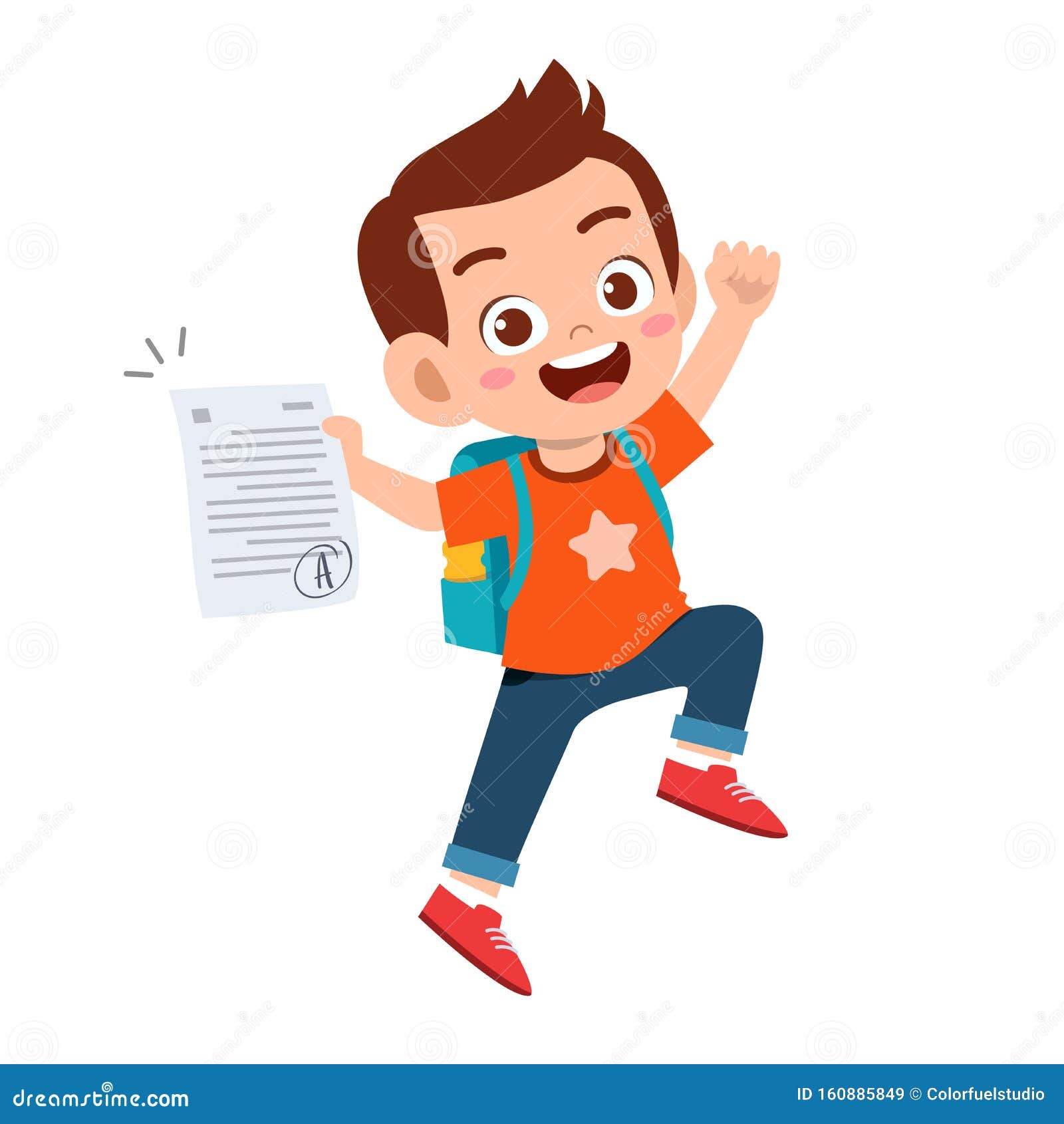 Boy Homework Good Grade Stock Illustrations – 104 Boy Homework Good ...