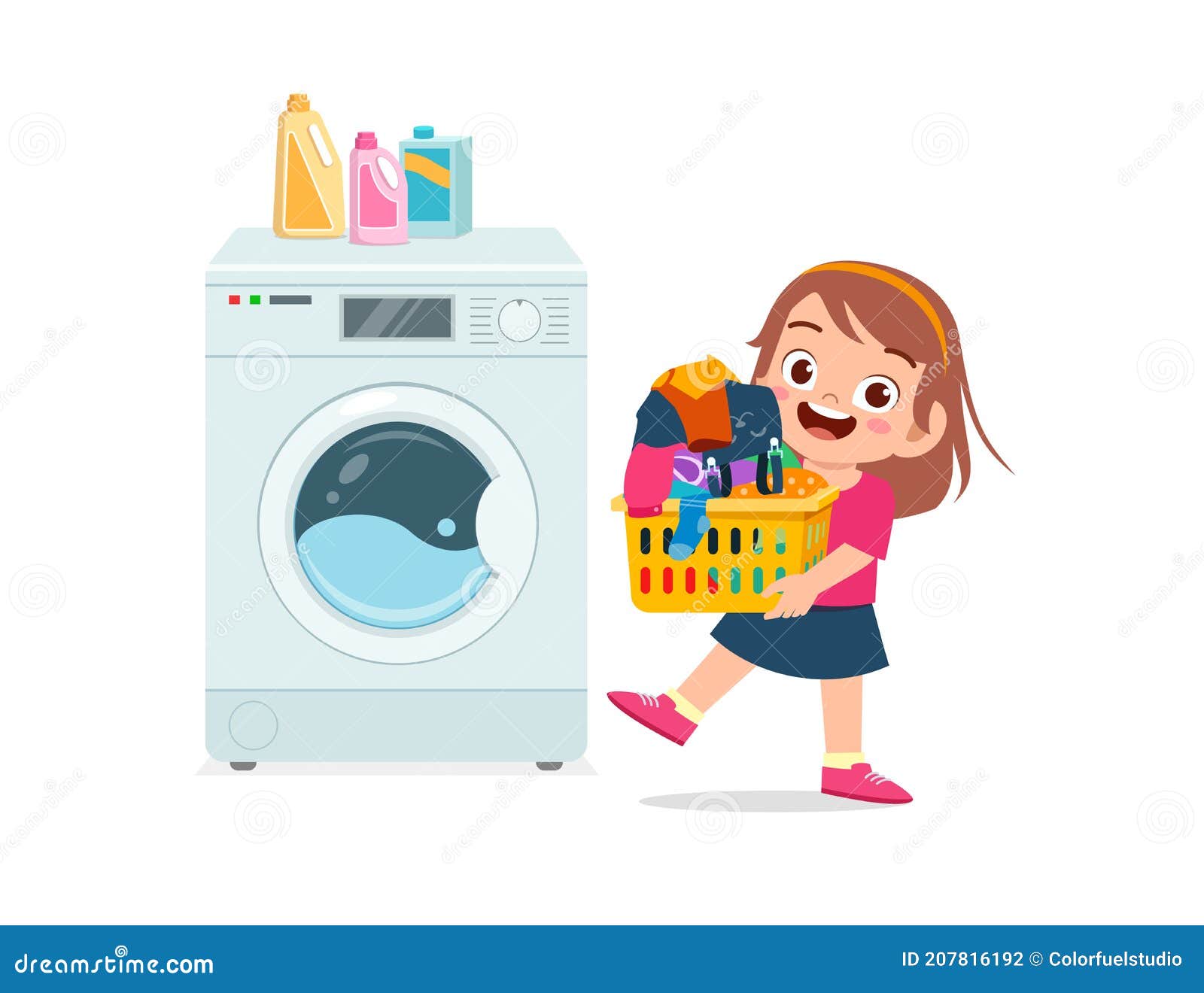 Doing Laundry Clipart