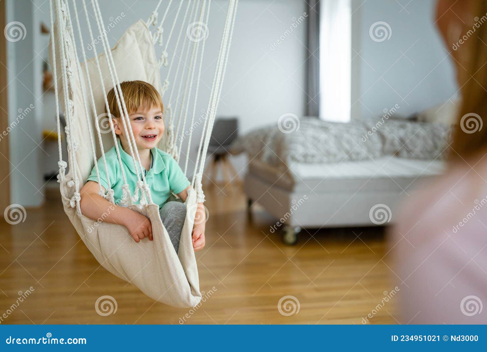 Happy Cute Little Boy Smiling, Having Fun at Home Stock Image - Image ...