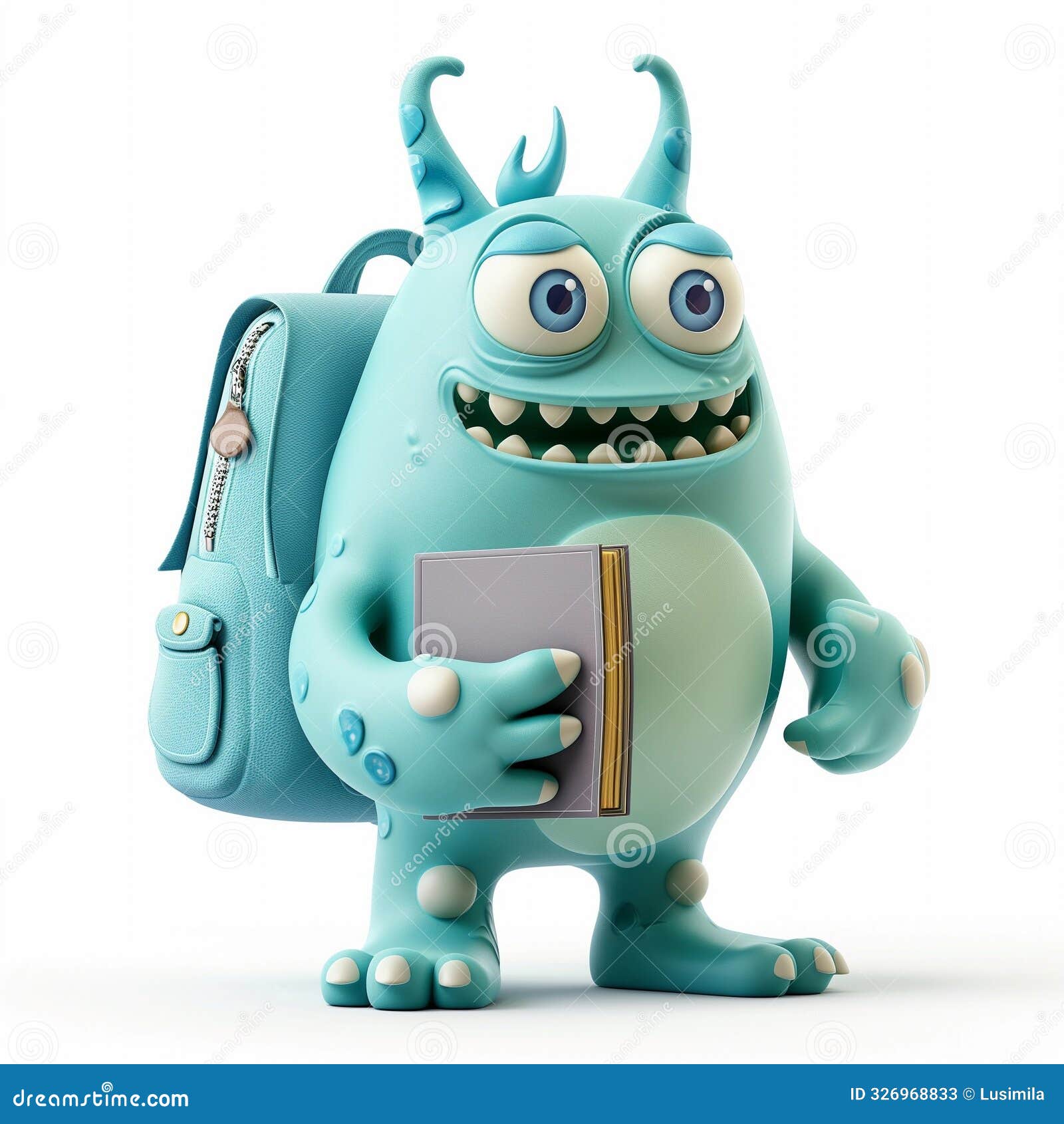 Fluffy furry monster stock illustration. Illustration of sticker ...