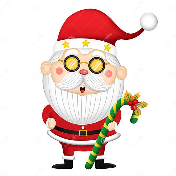 Happy Cute Santa Claus Merry Christmas And Happy New Year Collection