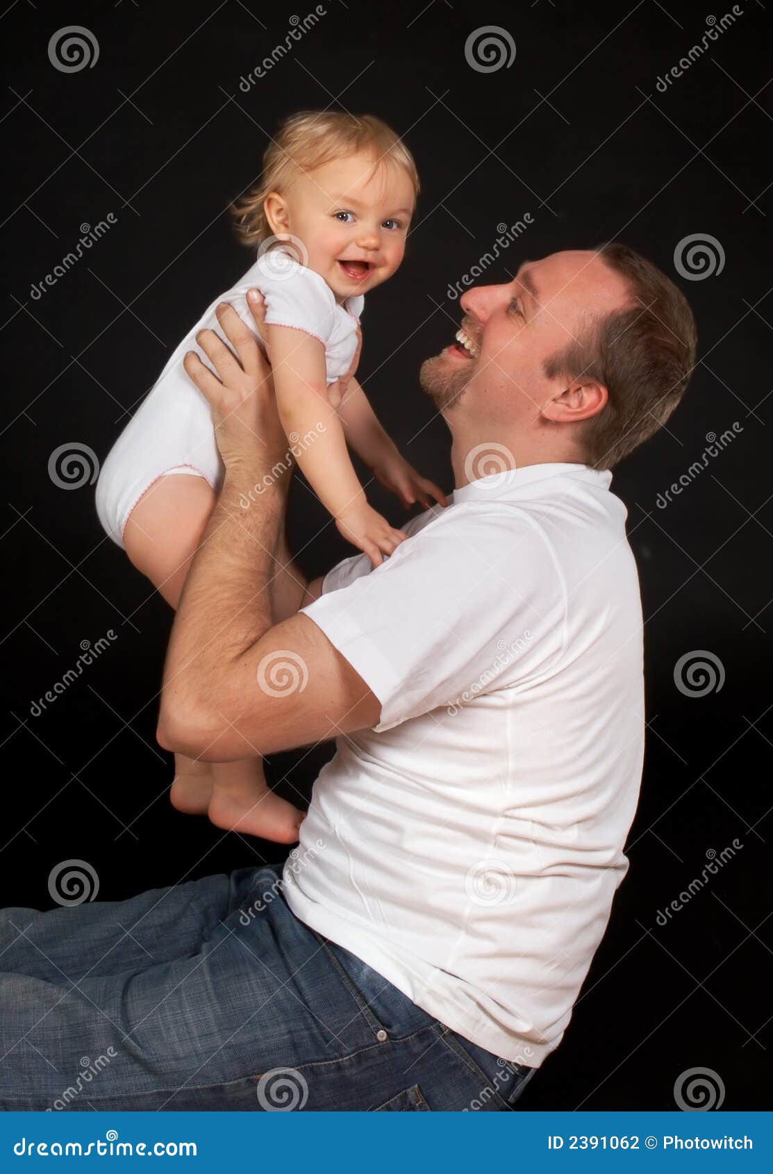 Happy daddy stock photo. Image of laughing, love, playing - 2391062
