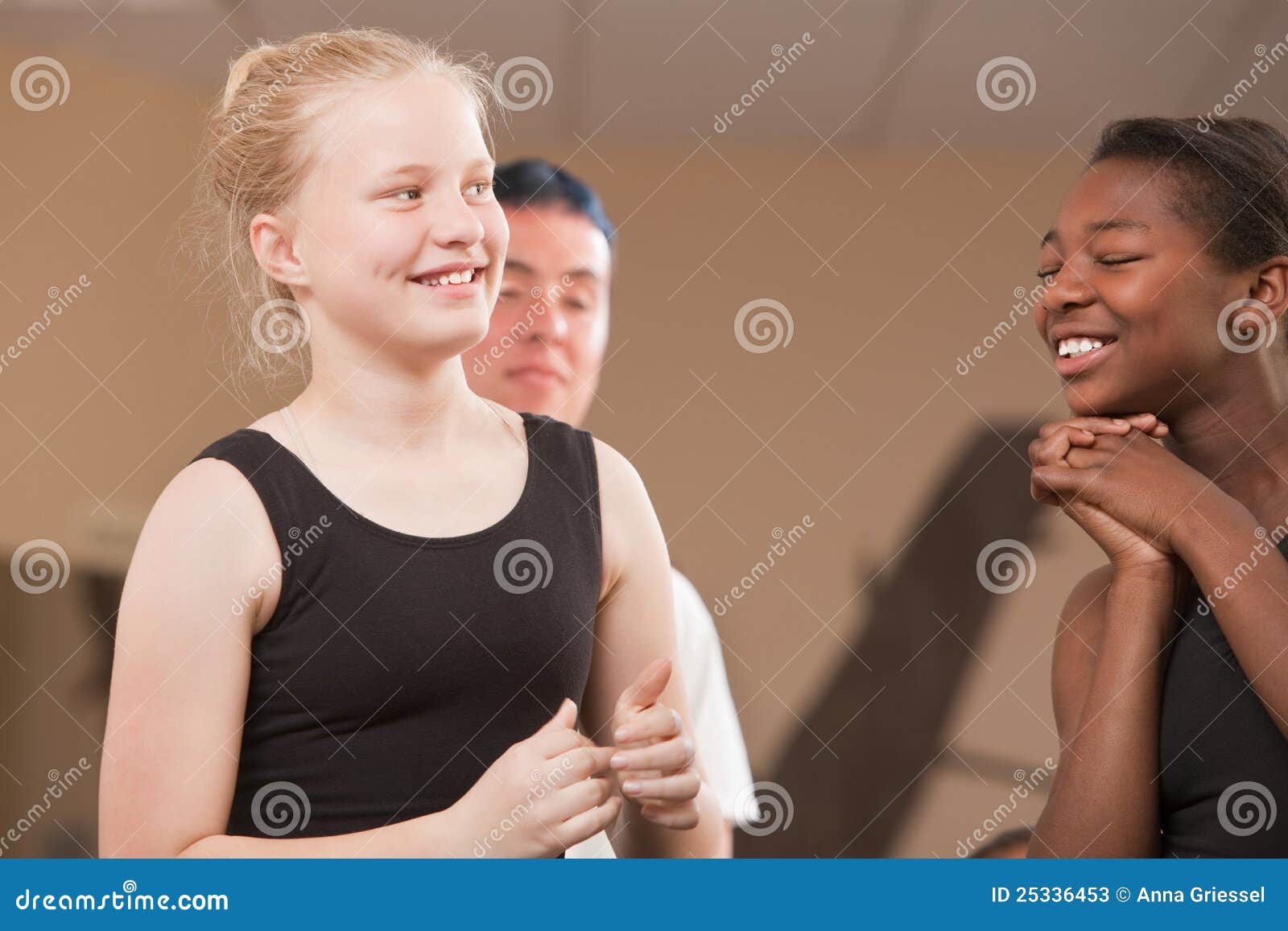 Happy Dance Students stock image. Image of ballerina - 25336453