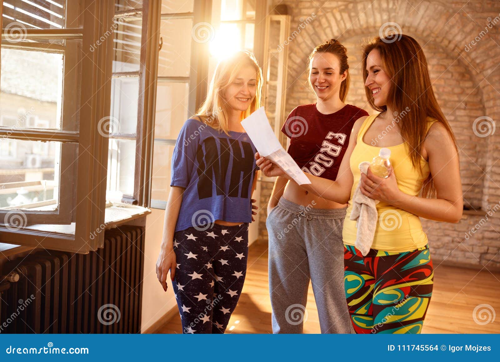 Dancers Making a Plan of Choreography Stock Photo - Image of ...